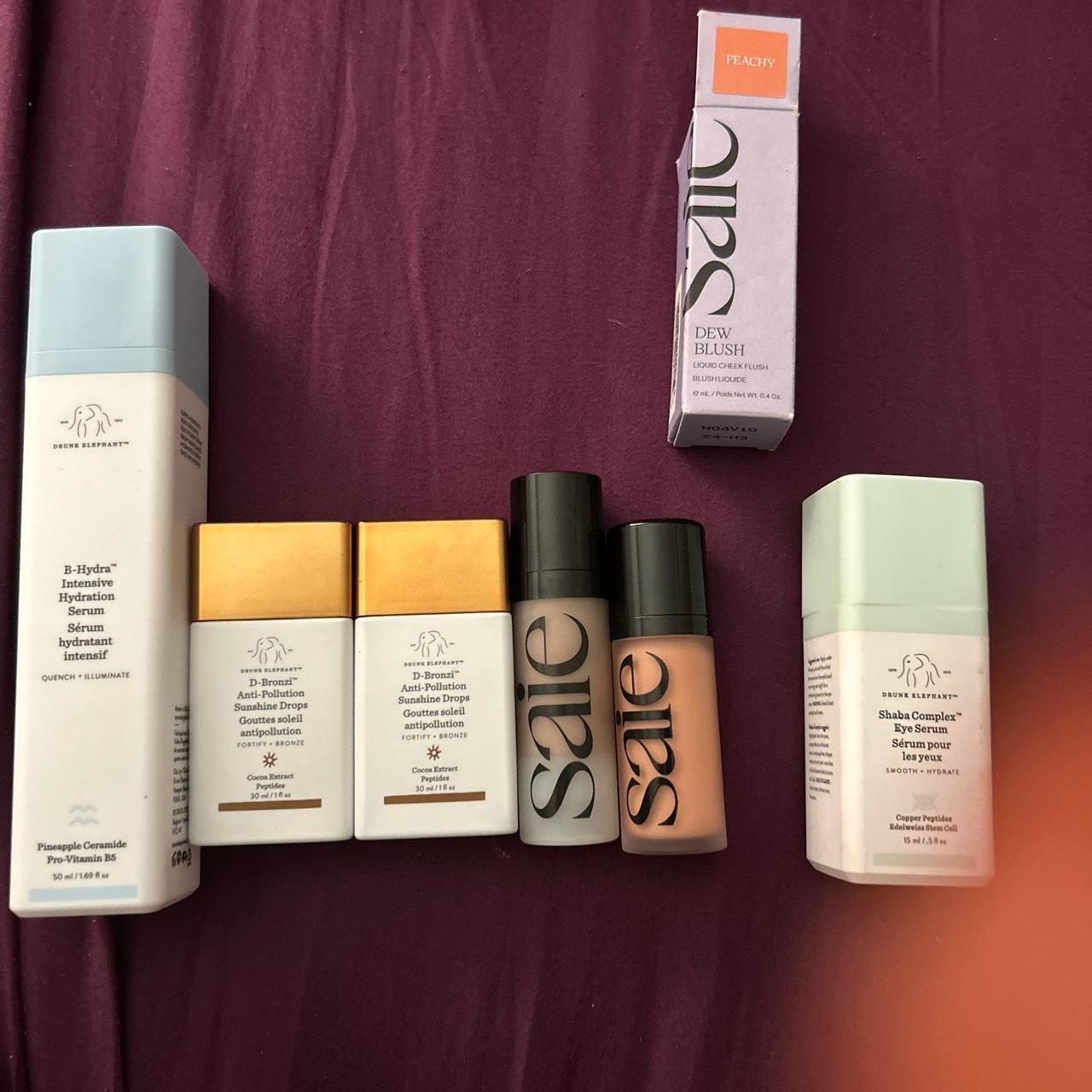 makeup bundle the drunk elephant hyfra serum is used - Depop