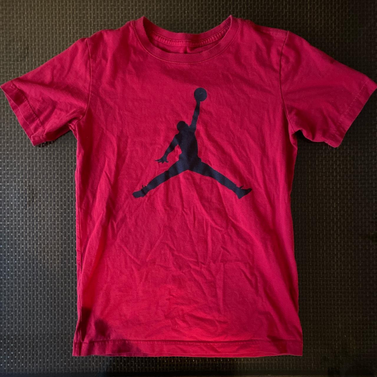 Like new Air Jordan tee shirt. Boy’s size L (12-13) - Depop