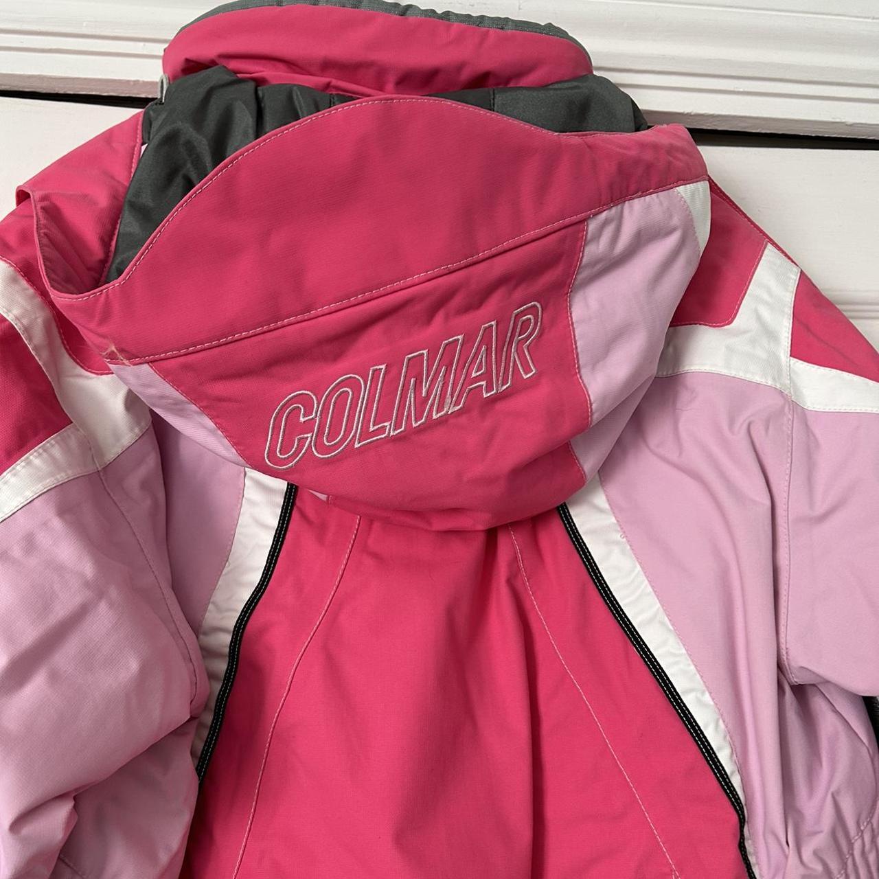 Women’s Colmar pink ski jacket in perfect condition,... - Depop