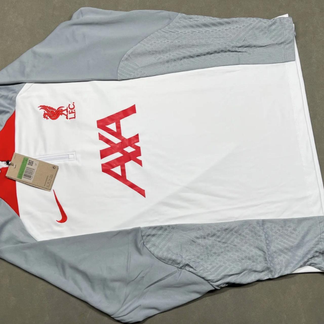 Liverpool FC Training Jumper White/Red - Depop