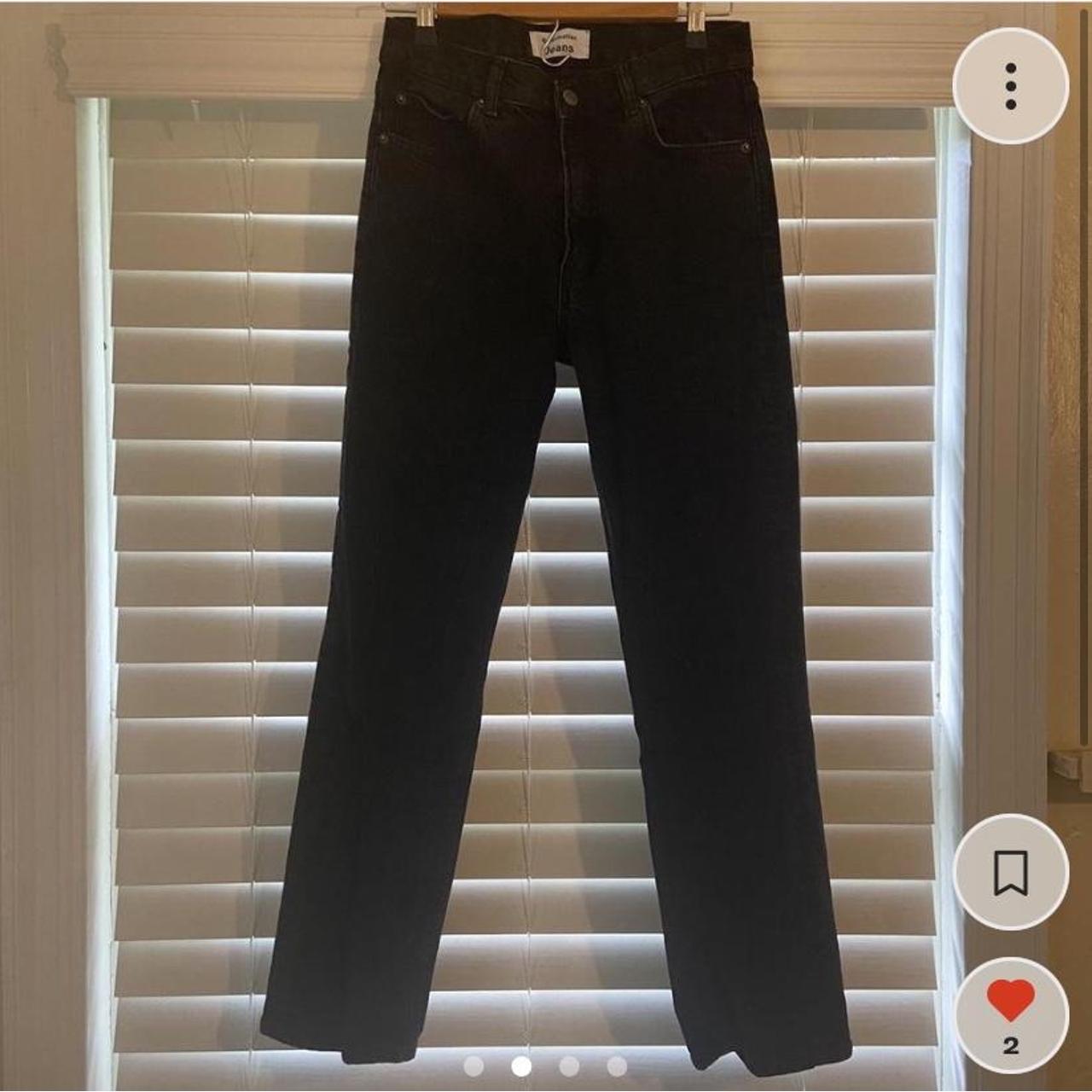 REPOP (didn’t fit me): Black stone wash Ref jeans.... - Depop