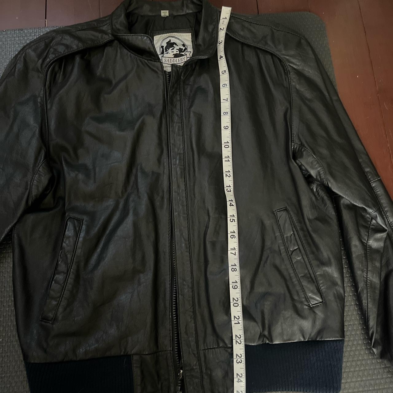 Saddlery Cooper Collections leather jacket Made in... - Depop