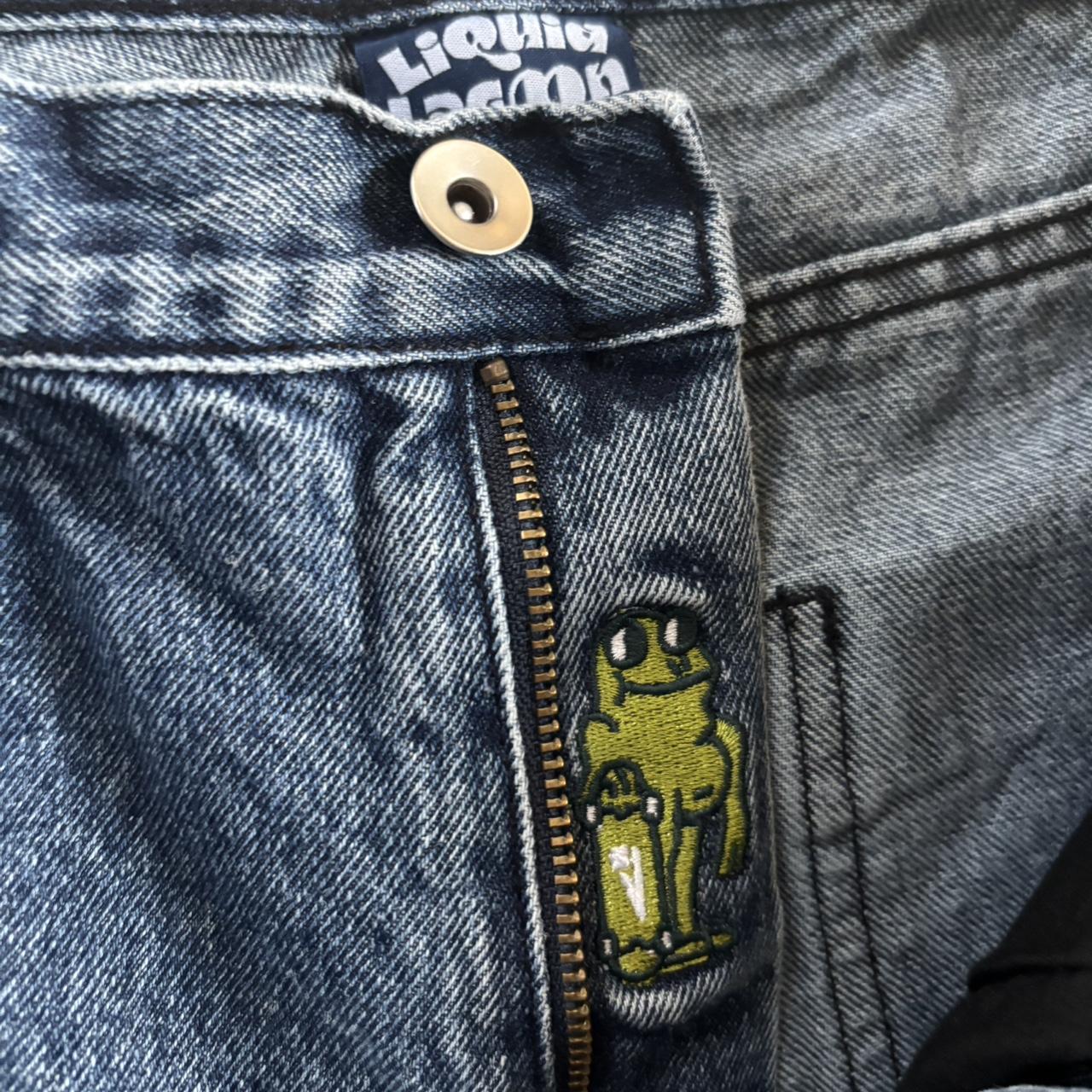 30/30 liquid lagoon divider denim 12 3/4 inch leg... - Depop