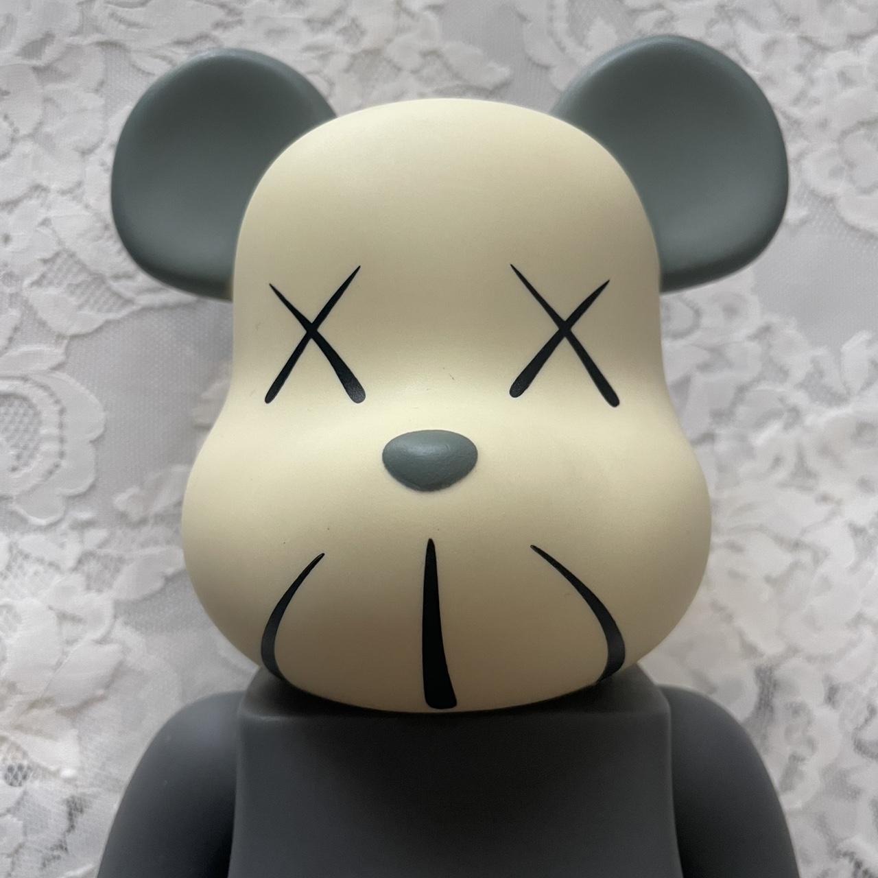 Black & cream KAWS BEARBRICK Streetwear figure #kaws... | Depop