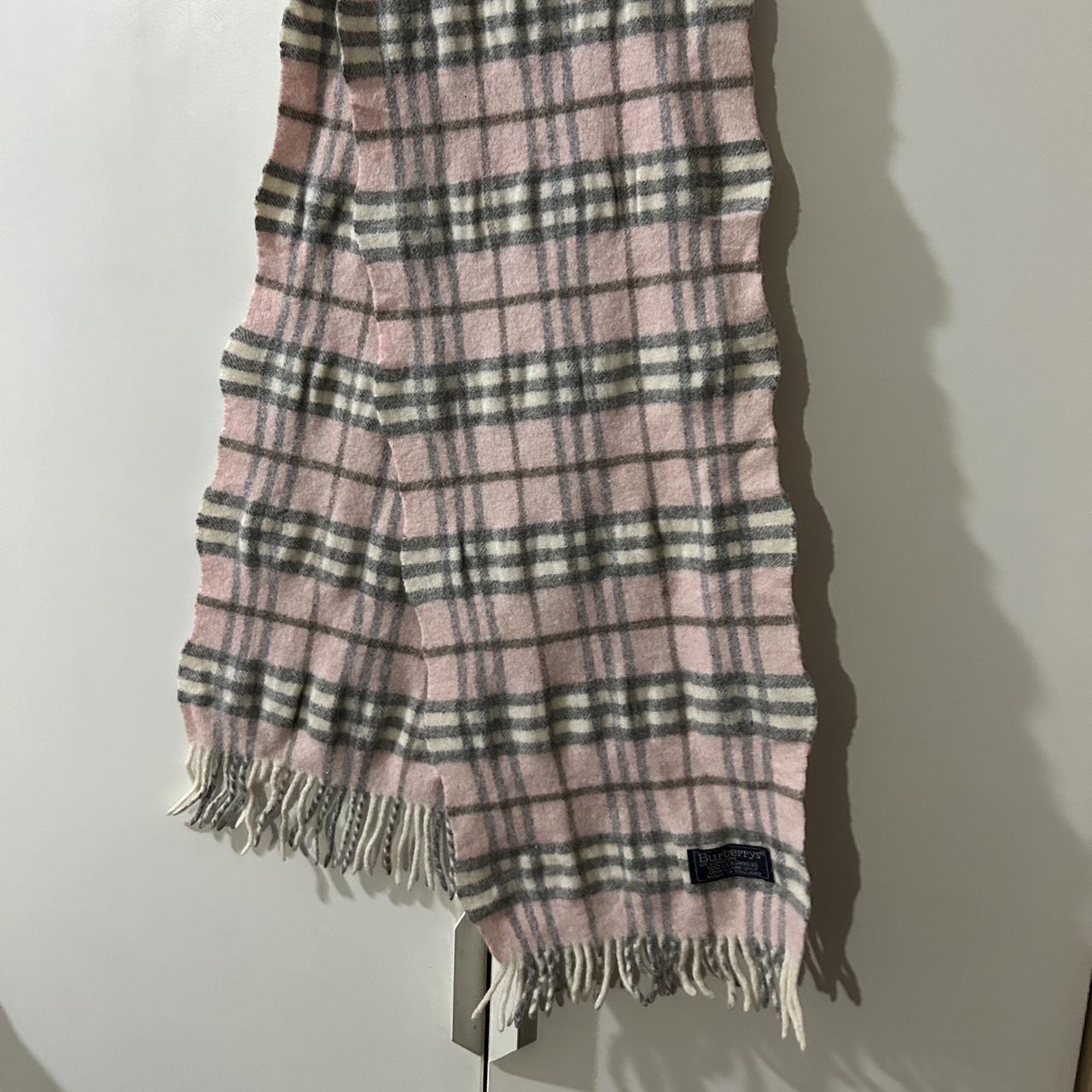 Vintage Burberry Scarf 100% Cashmere check - Depop