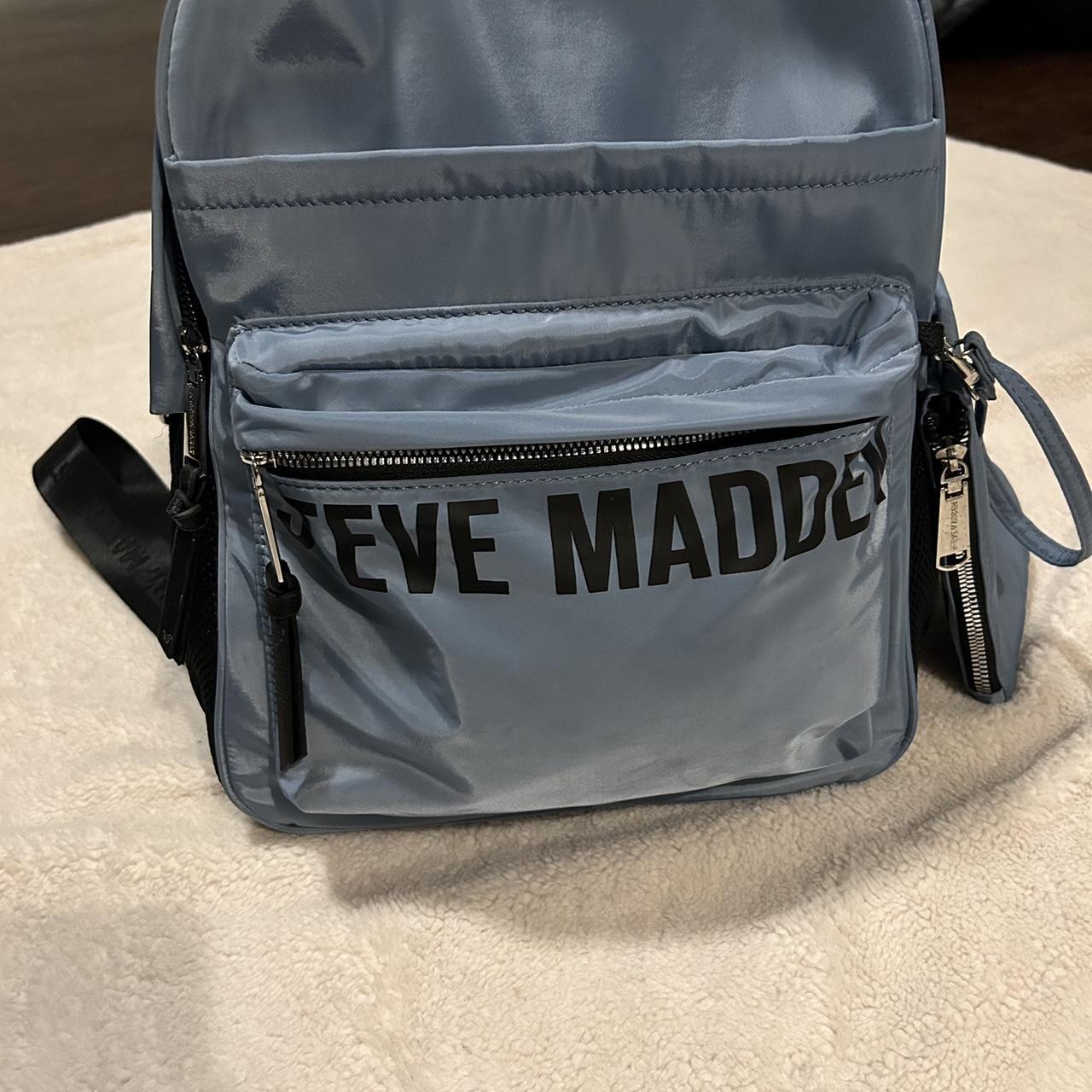 Blue Steve Madden backpack, never used comes with a... - Depop