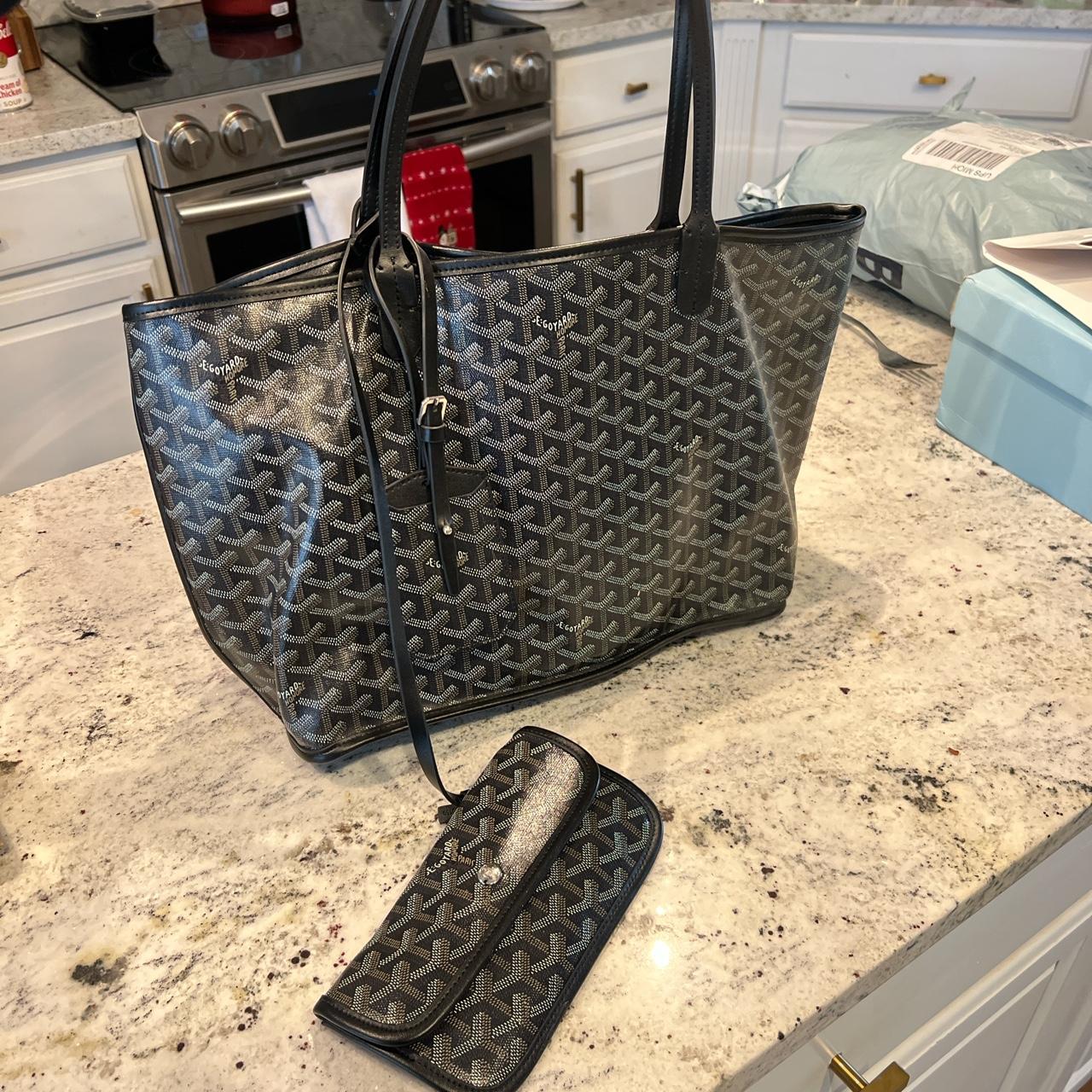 Gently used Goyard purse tote shoulder bag with ID... - Depop