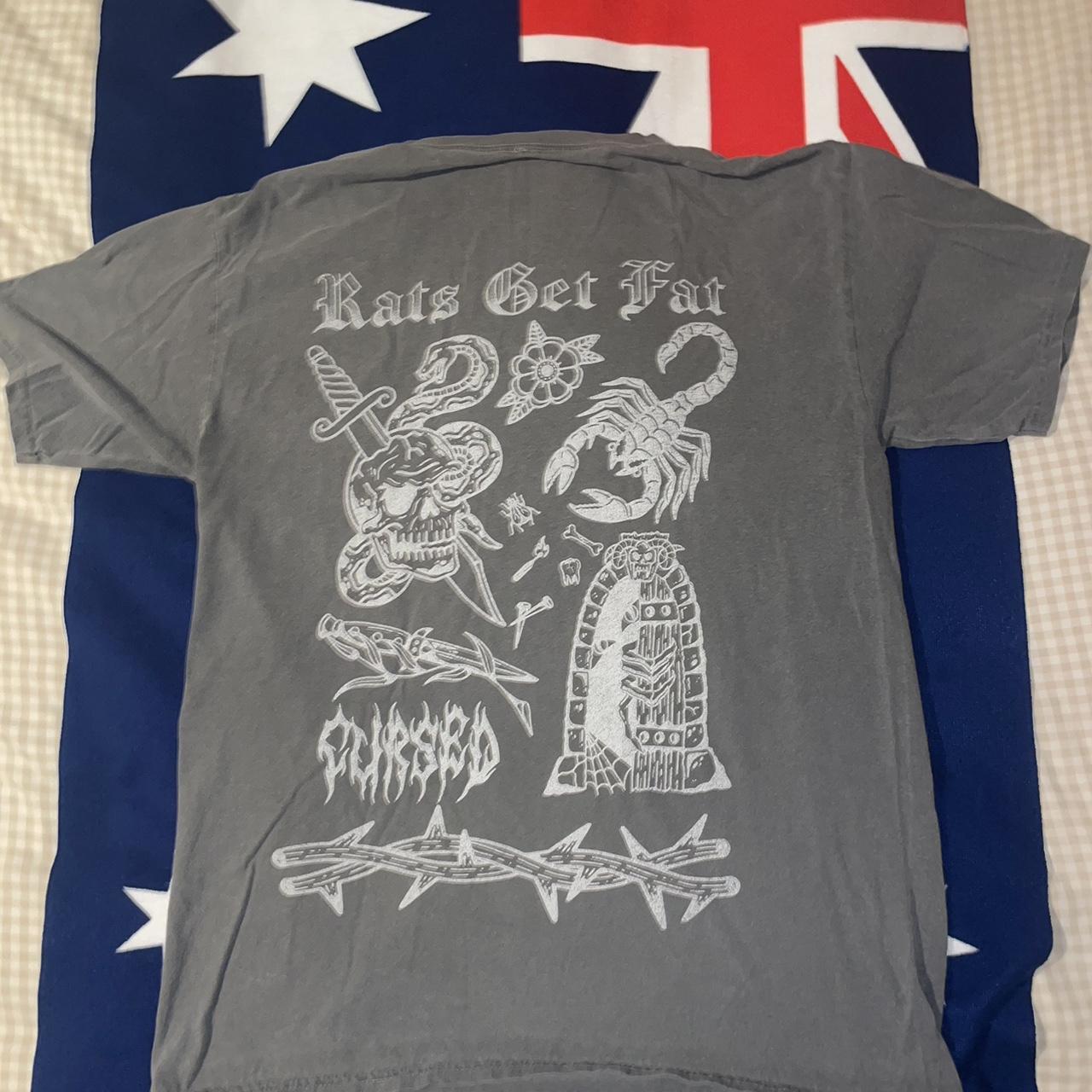 PRINTED TATTOO STYLE TEE Brand: Rats Get Fat Size:... - Depop