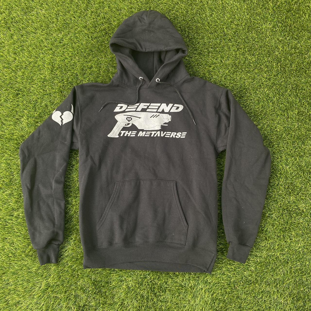Defend the Metaverse Graphic Hoodie - Depop