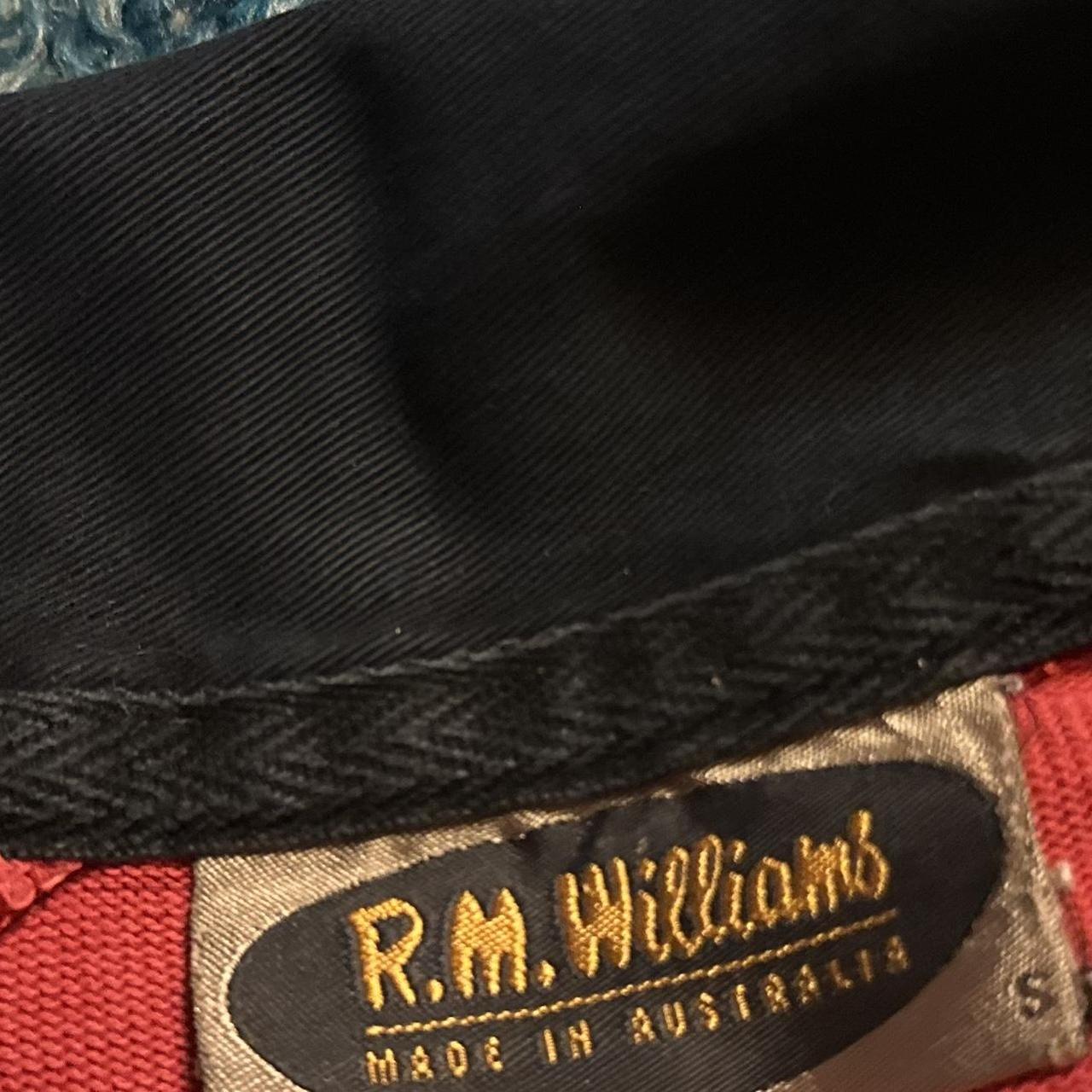 Vintage RM Williams Rugby Polo Shirt Mens Large Red... - Depop