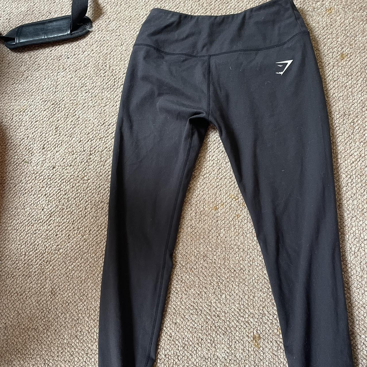 Gymshark black gym leggings - Depop