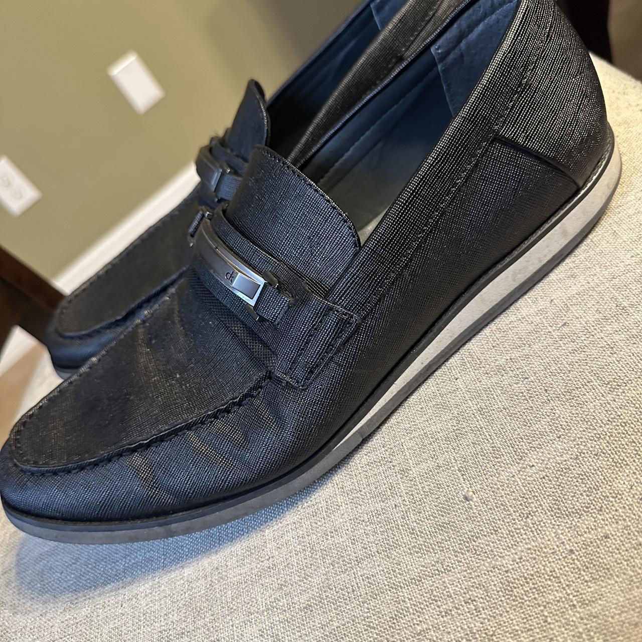 Black men’s calvin Klein loafers - Depop