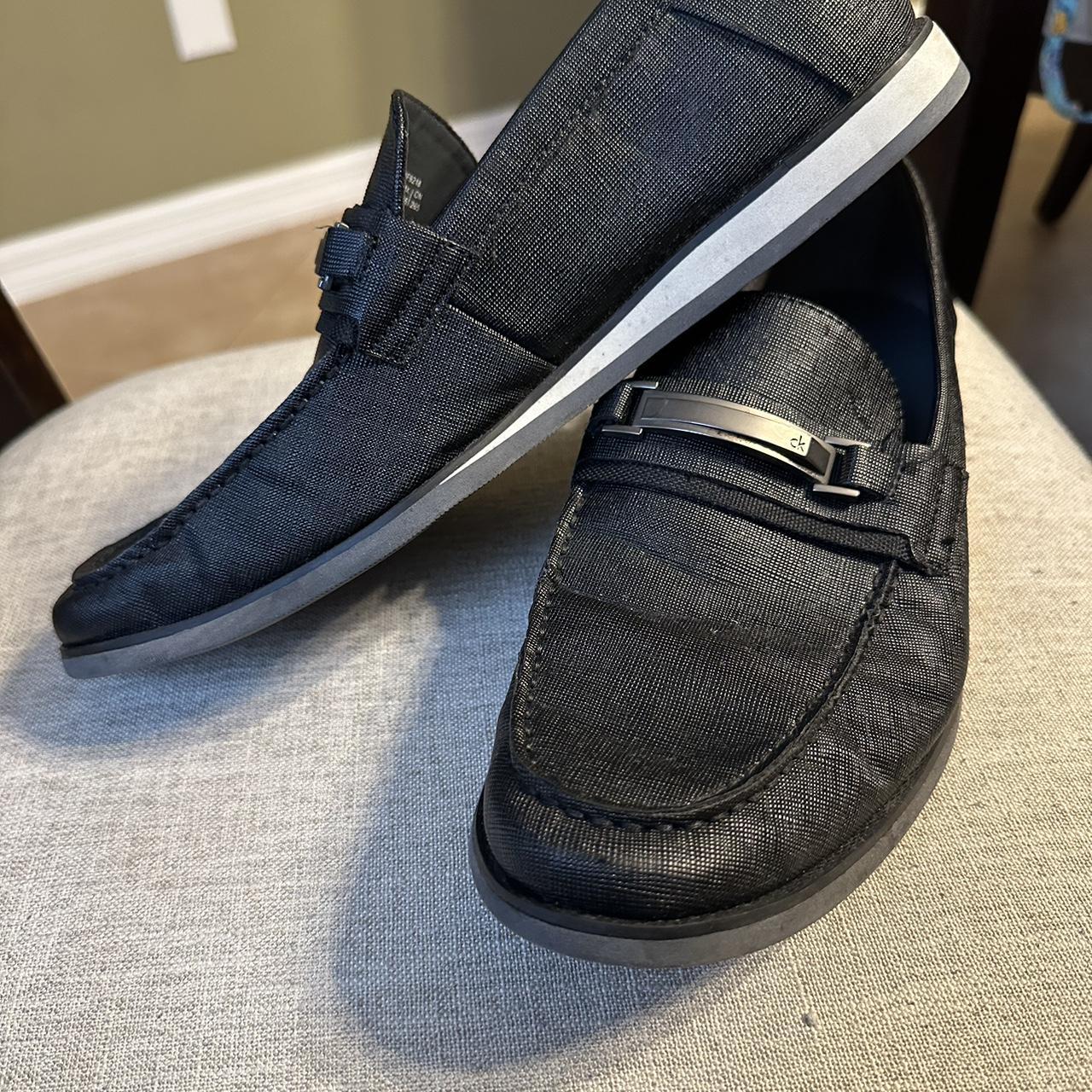 Black men’s calvin Klein loafers - Depop