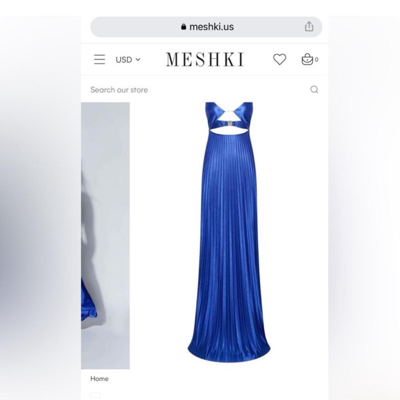 MESHKI - Fareeba blue maxi dress Worn once. Got so... - Depop