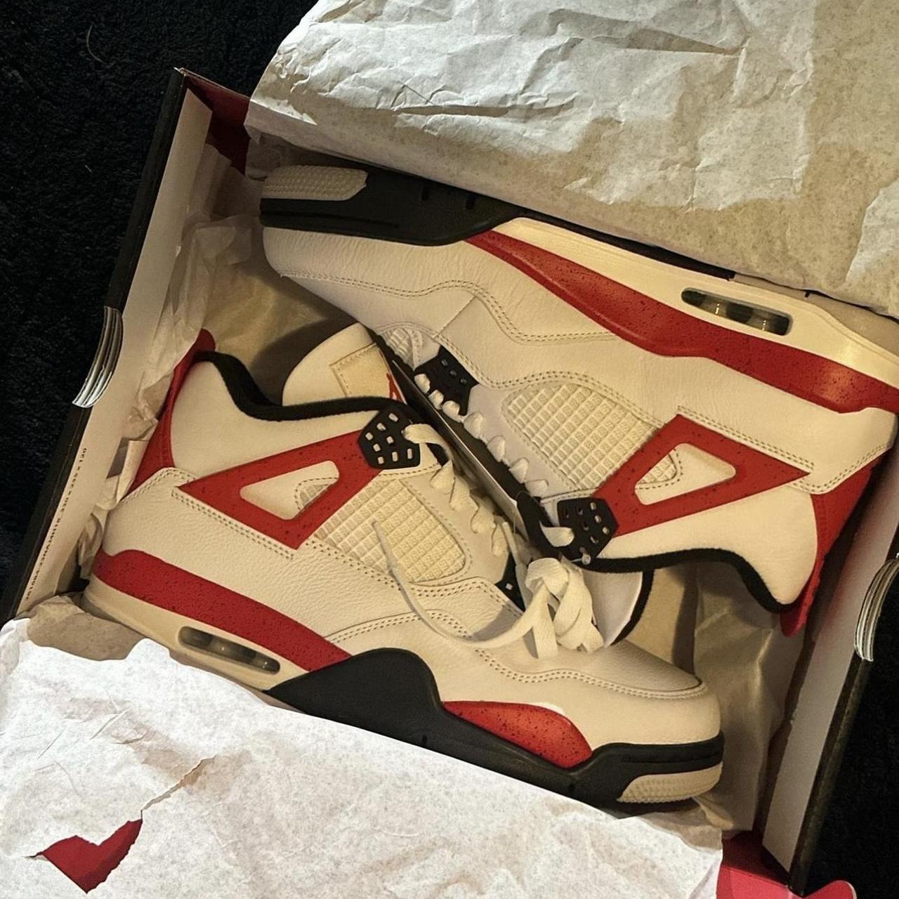 Air Jordan retro 4 “red cement” Size: 9M Brand new - Depop