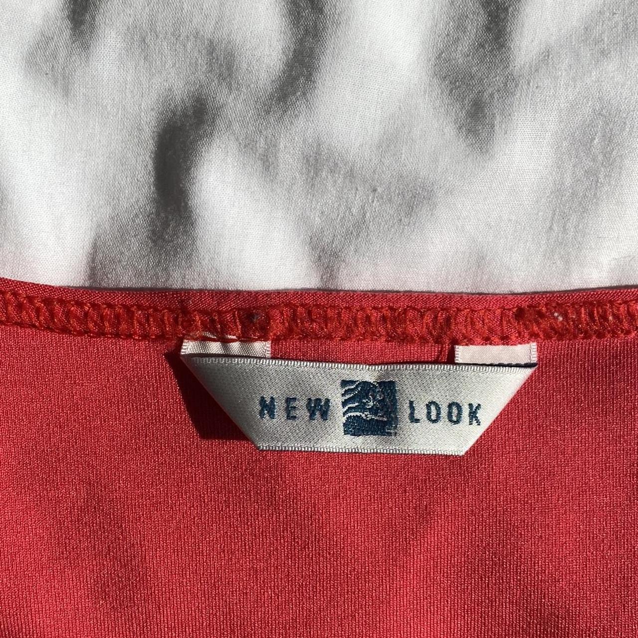 Vintage 90s New Look red wrap over style... - Depop