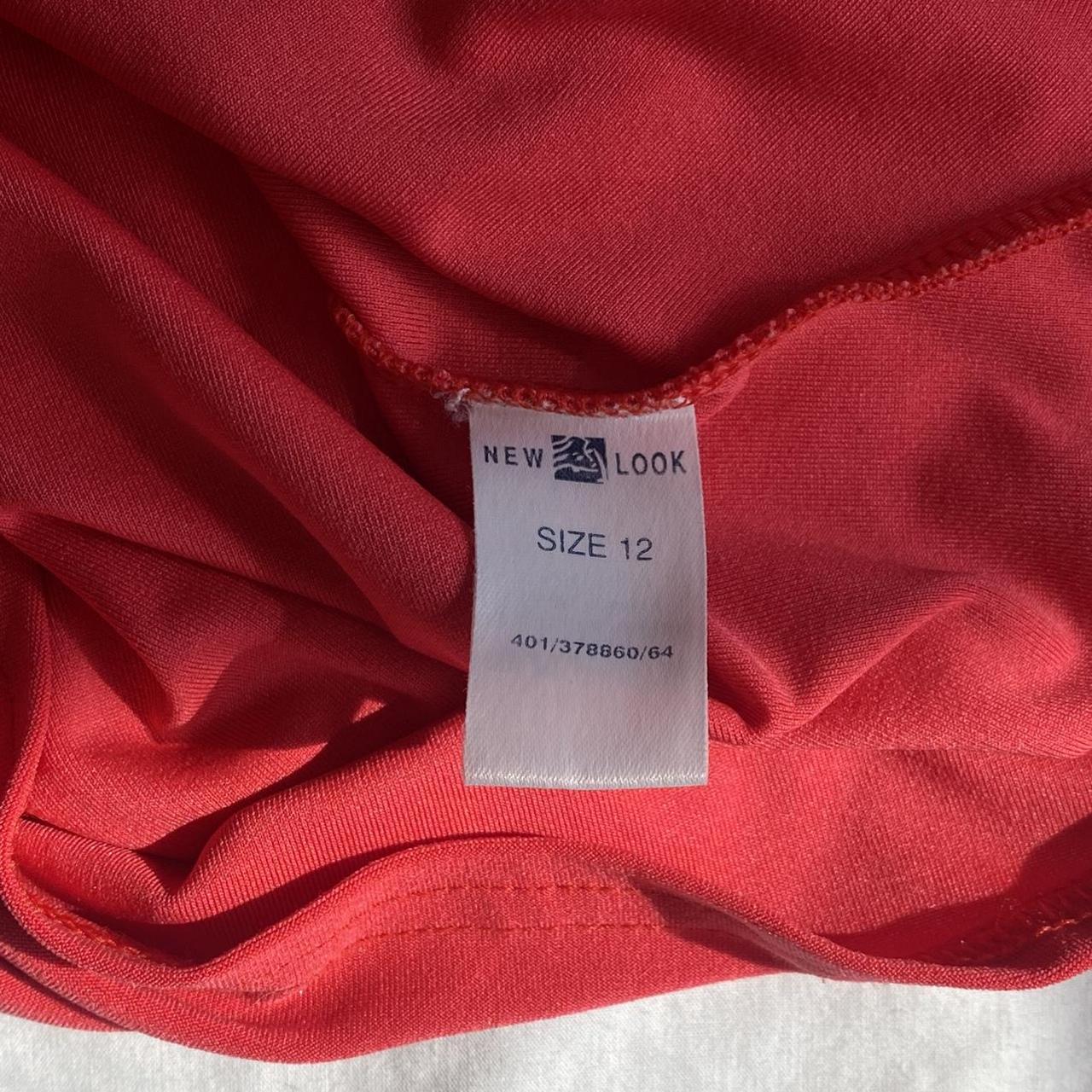 Vintage 90s New Look red wrap over style... - Depop