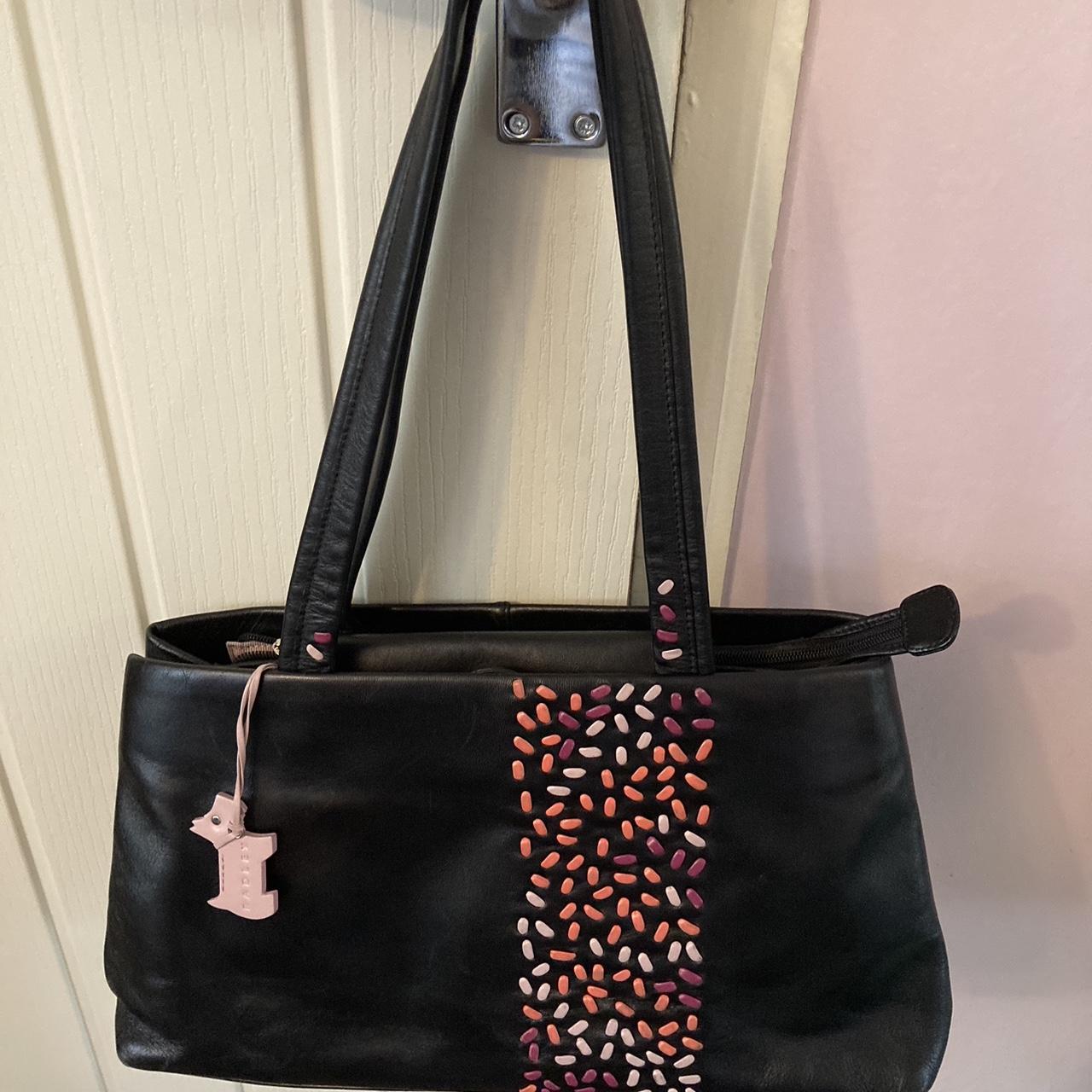 Radley bag - black leather with detail. Great... - Depop