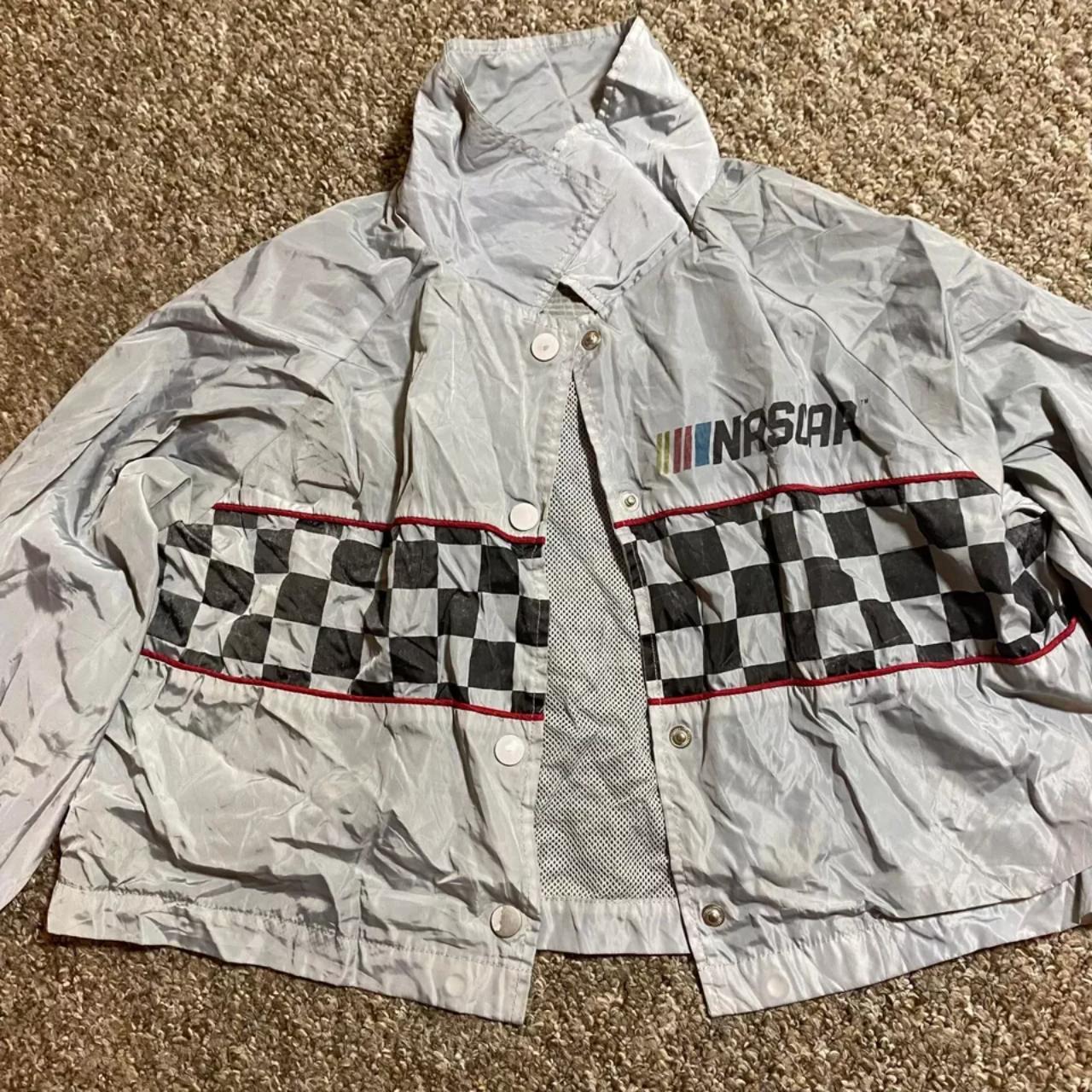 Vintage Nascar Jacket 90s NASCAR USA Cropped Womens... - Depop