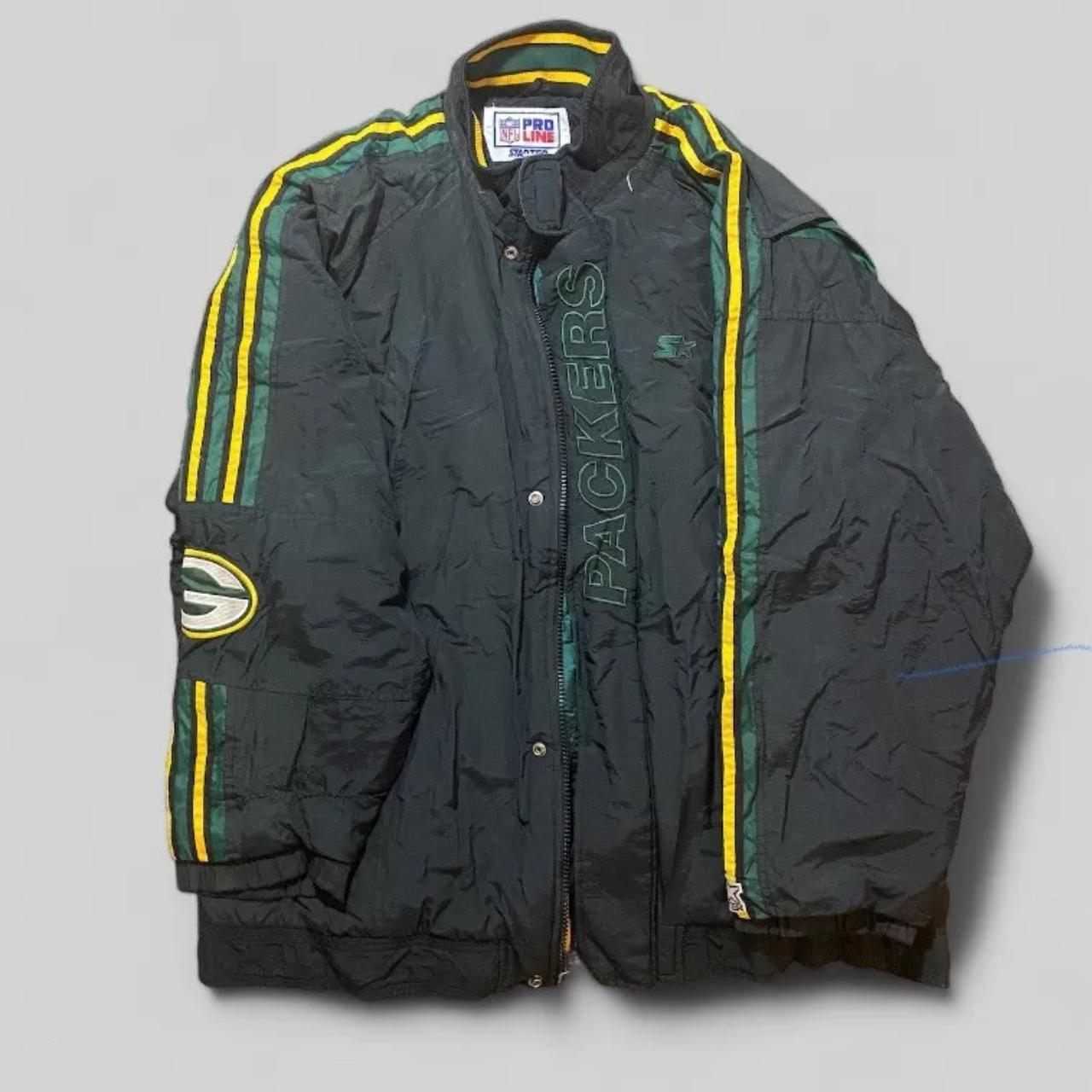 Vintage Script Green Bay Packers STARTER Pro Line... - Depop