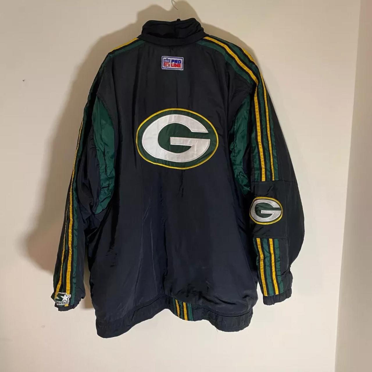 Vintage Script Green Bay Packers STARTER Pro Line... - Depop