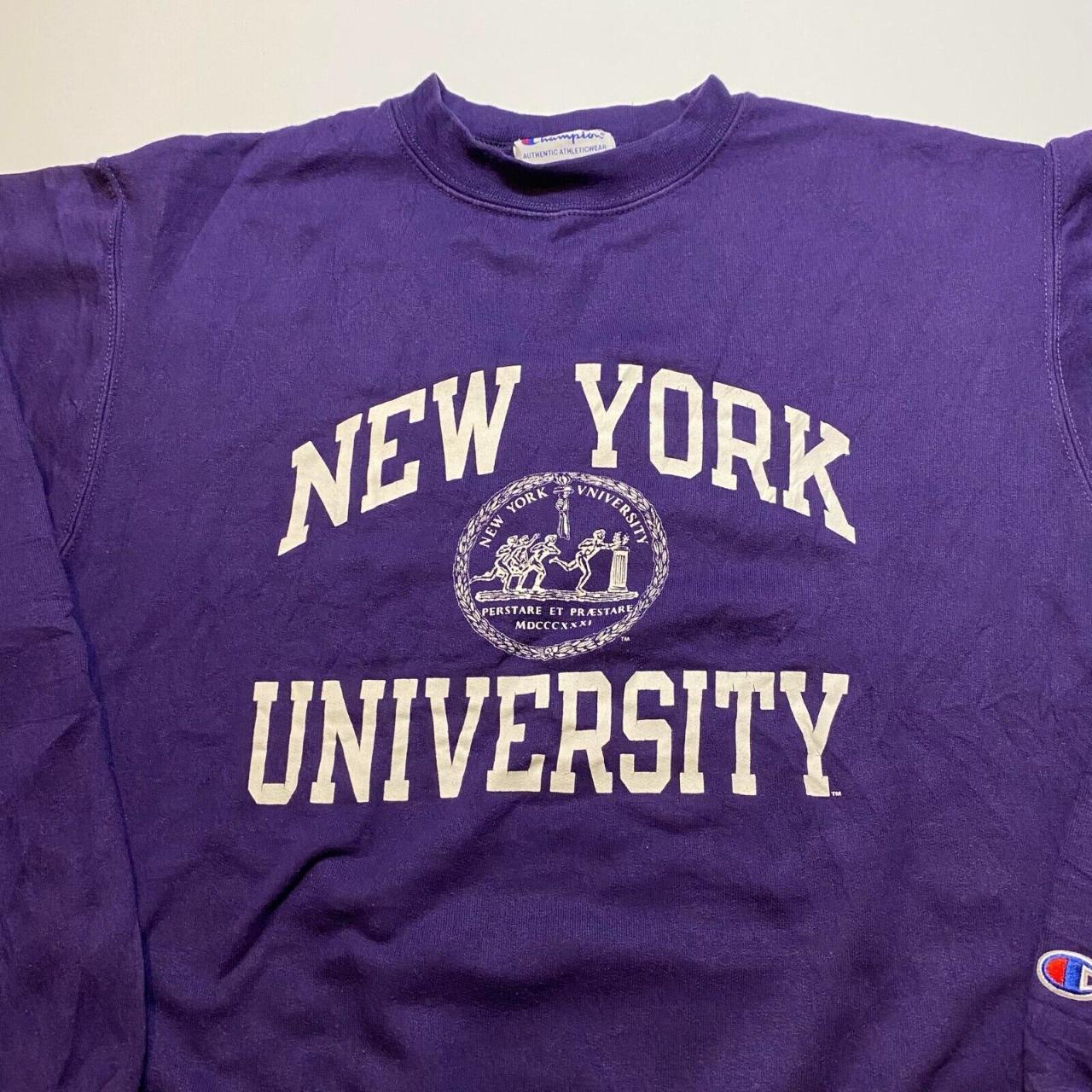Rare Vintage New York University NYU Champion... - Depop