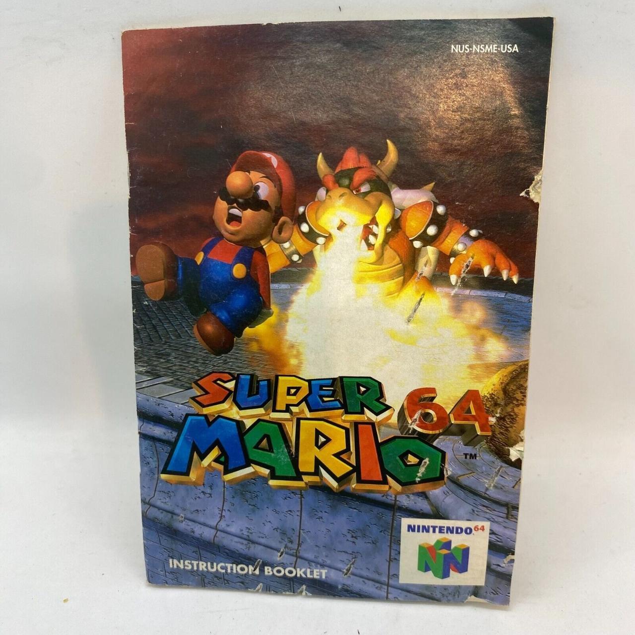Super Mario 64 Nintendo 64 N64 Video Game Manual... - Depop