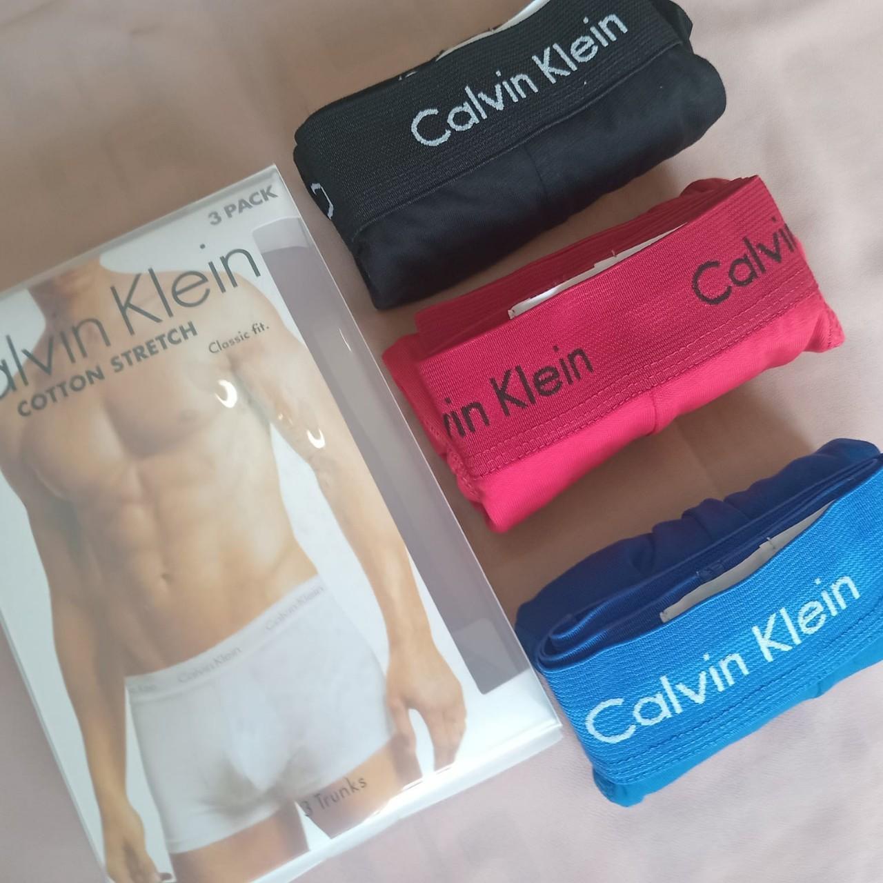 Calvin Klein men's boxer short 3 in pack brb - Depop