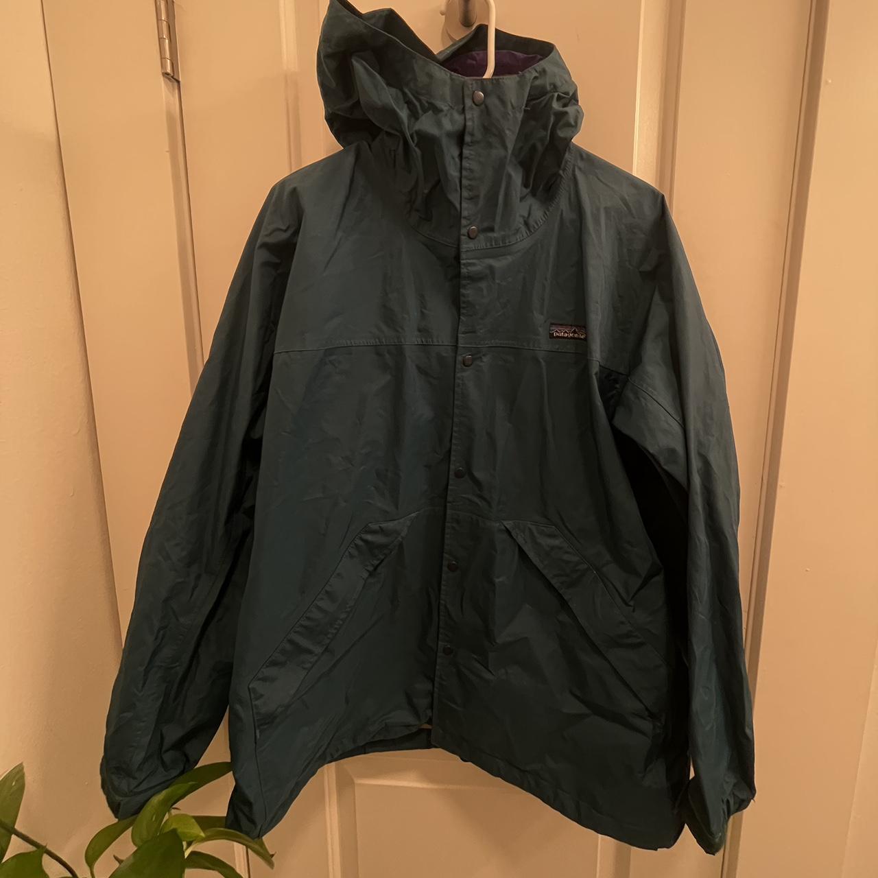 Patagonia Rain Jacket Teal - Depop