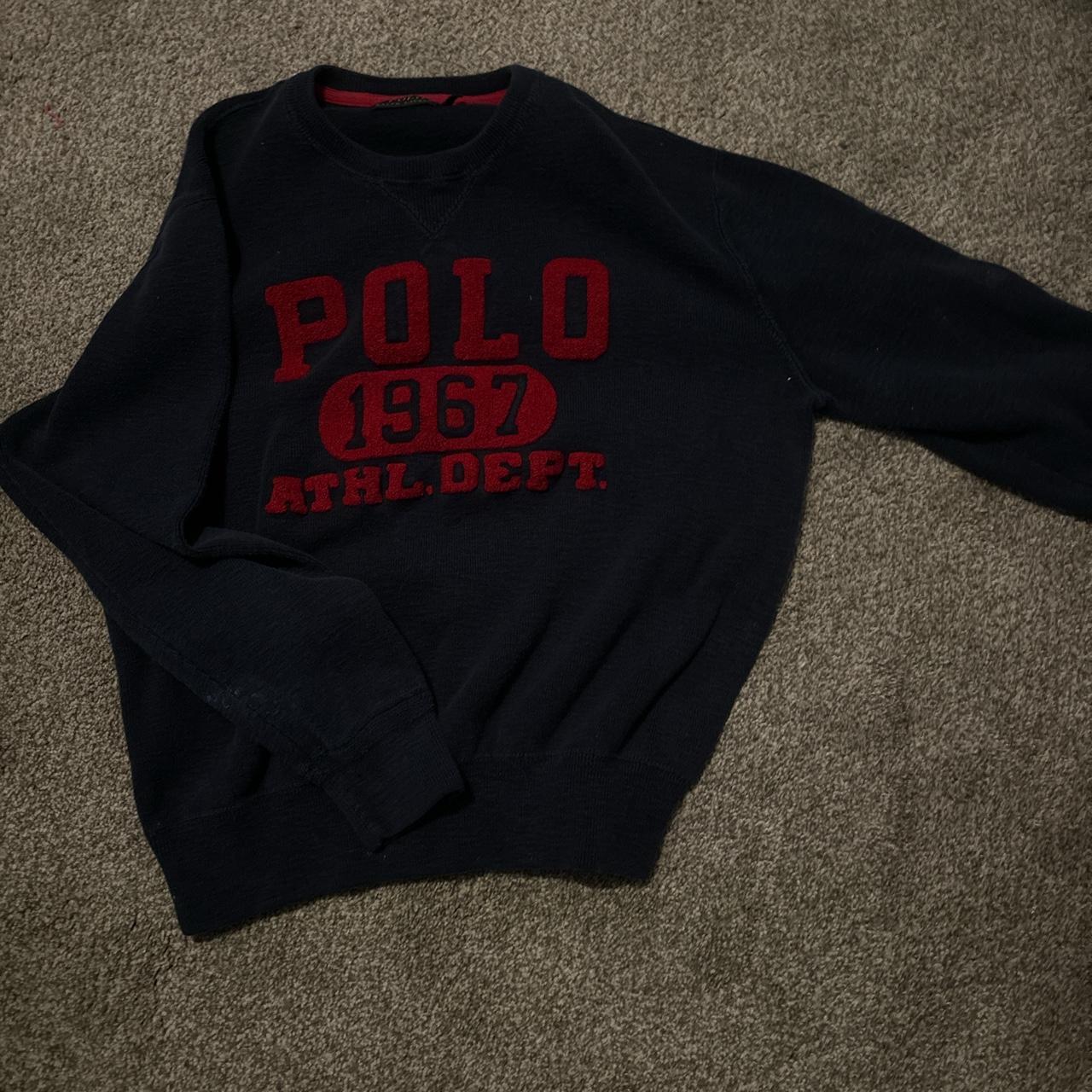 POLO crew neck MEDIUM fits shorter selling to get... - Depop