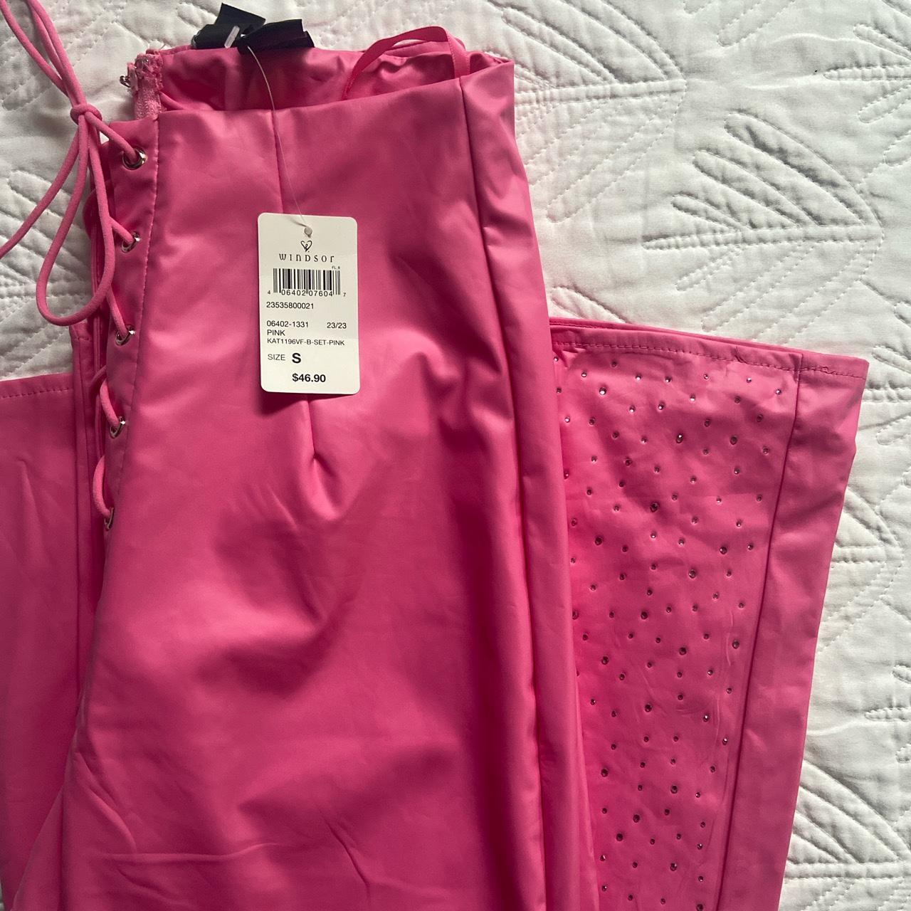 brand new Windsor pink flare pants. wanted it for... - Depop