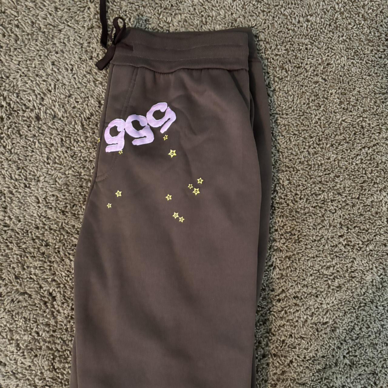Brown and pink spider sweats no flaws | Depop