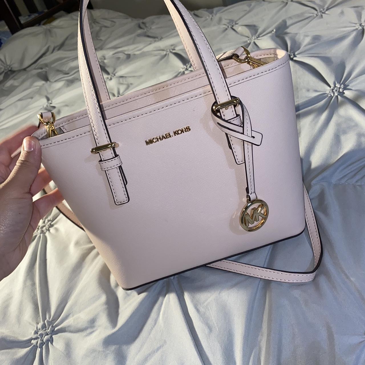 Michael Kors pink mini tote. I bought this about a... - Depop