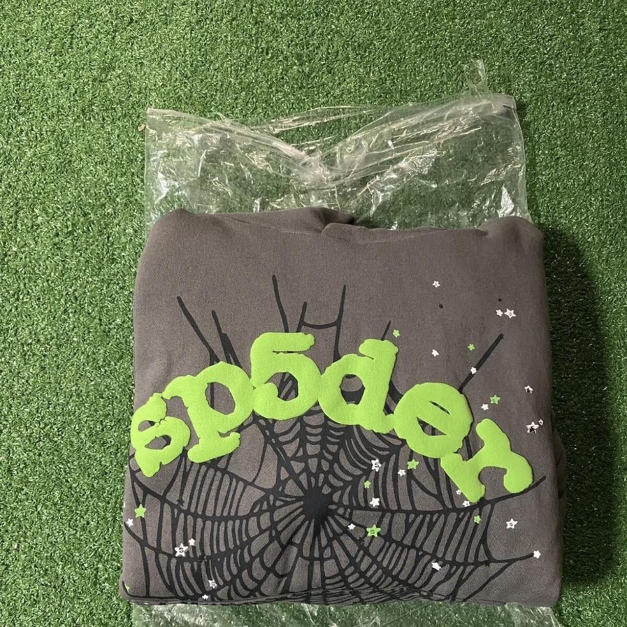Sp5der Grey Hoodie BRAND NEW Receipt in hand Send... - Depop
