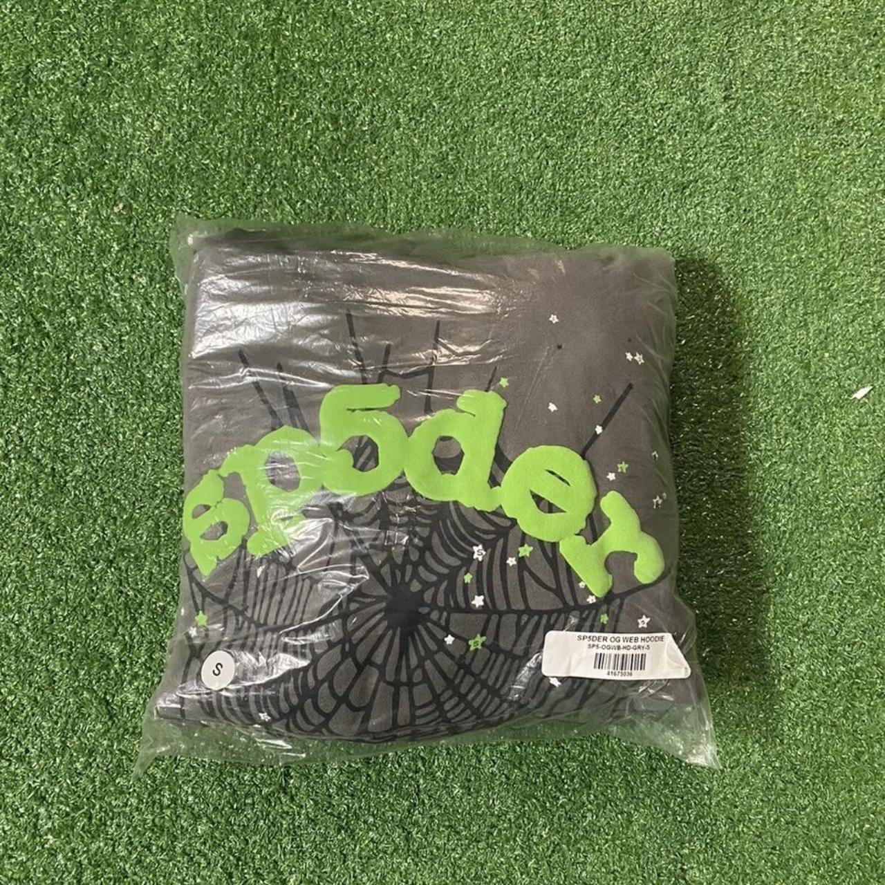 Sp5der Grey Hoodie BRAND NEW Receipt in hand Send... - Depop