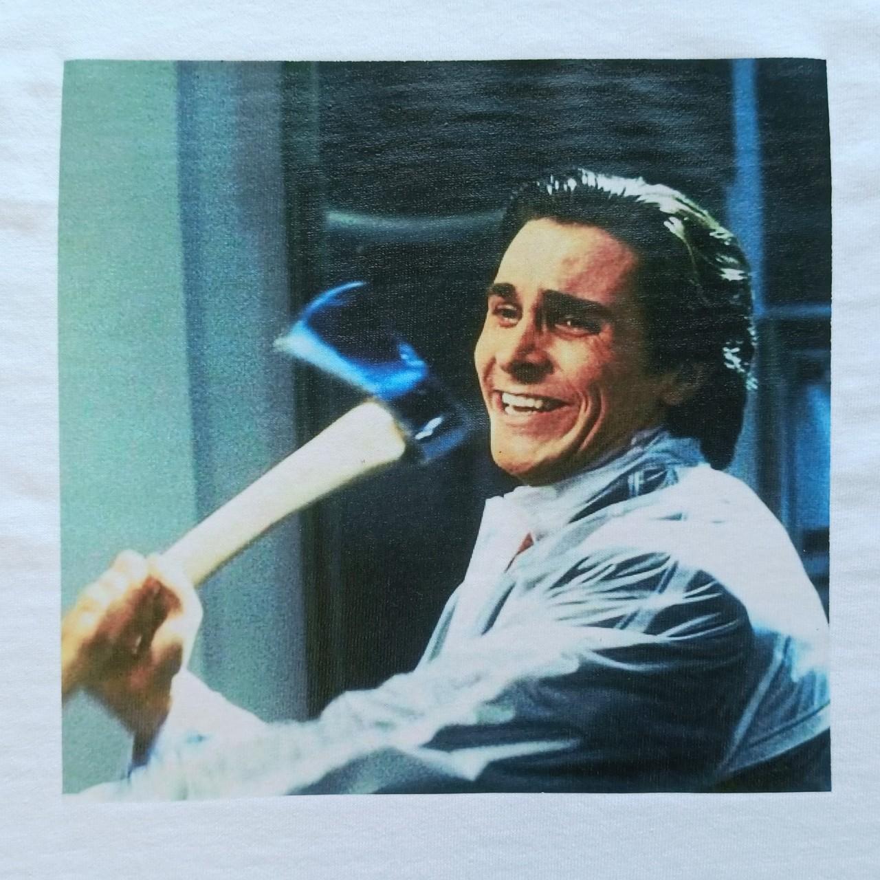 Patrick Bateman Tee Size guide on end... - Depop
