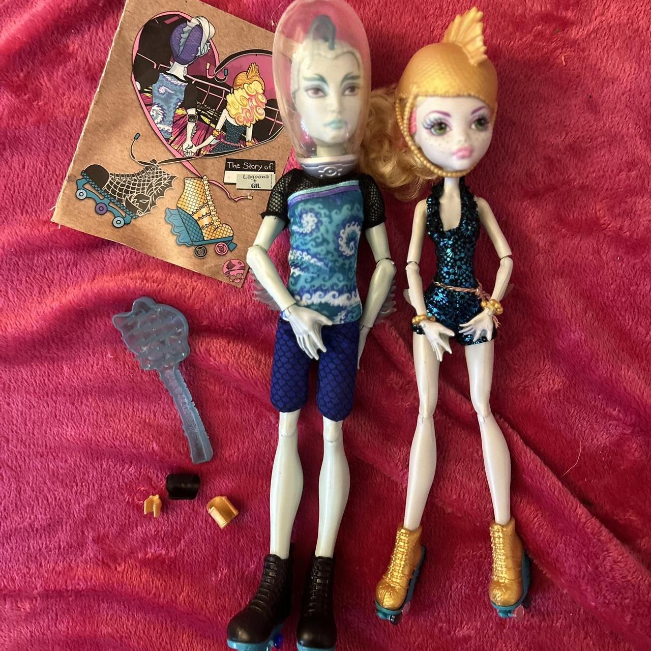 Monster high “wheel love” Lagoona and Gil dolls... | Depop