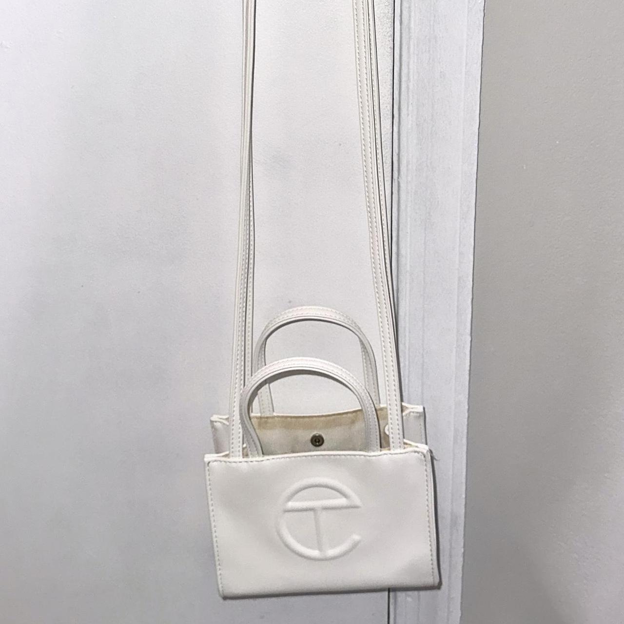 Telfar white mini bag #TelfarBag No stains, just... - Depop