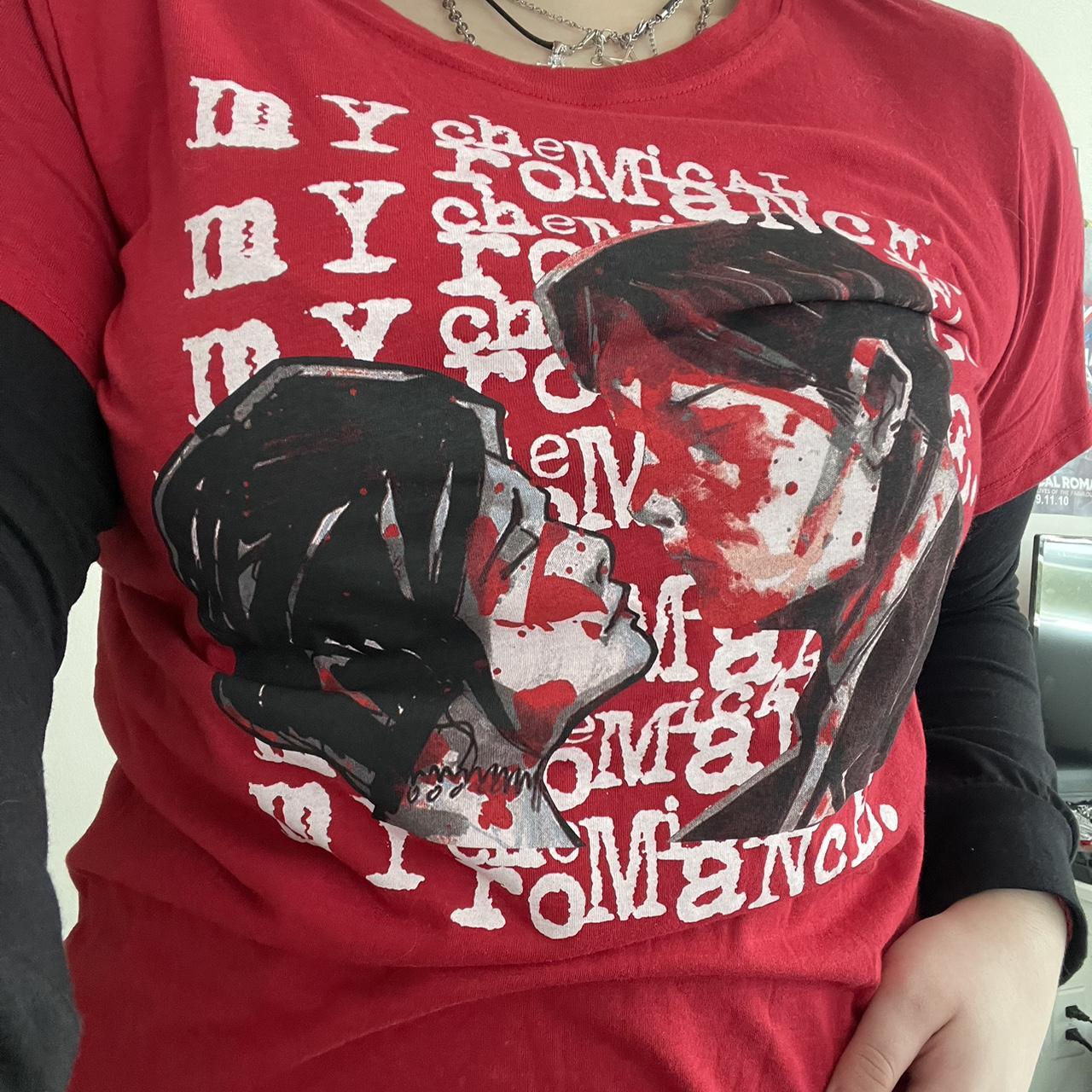 my chemical romance hot topic long sleeve #emo... - Depop