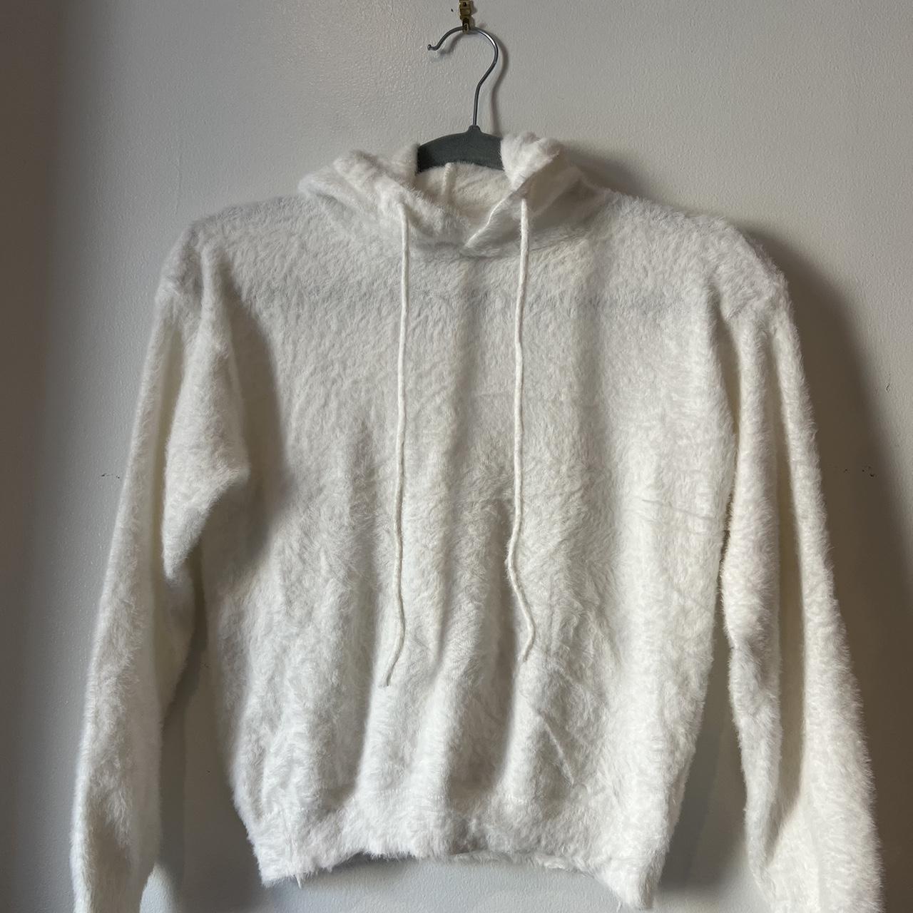 INSANELY soft hoodie- bright white, never worn. Fits... - Depop