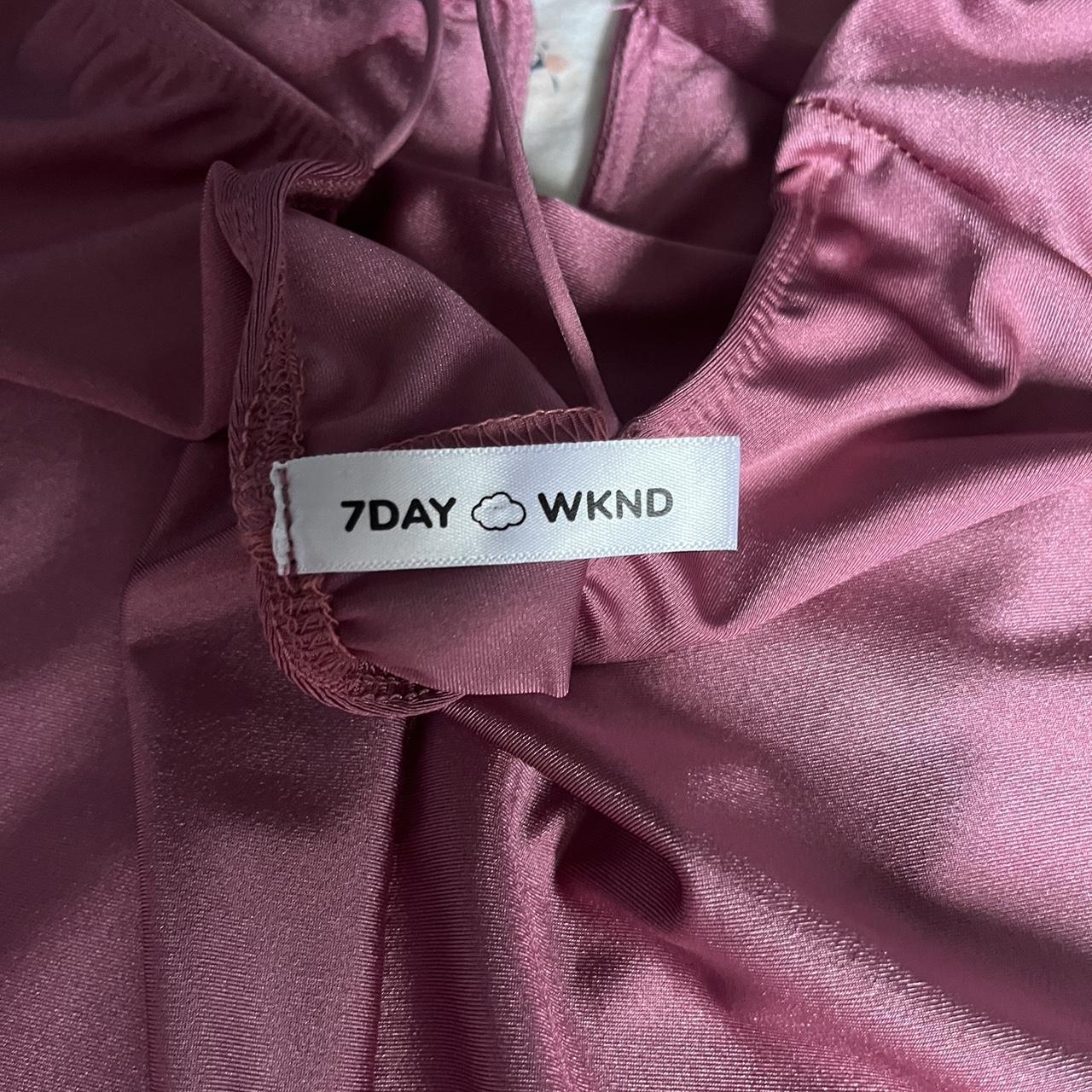 Azkara- Pink Slip Dress Size: Small/ medium - Depop