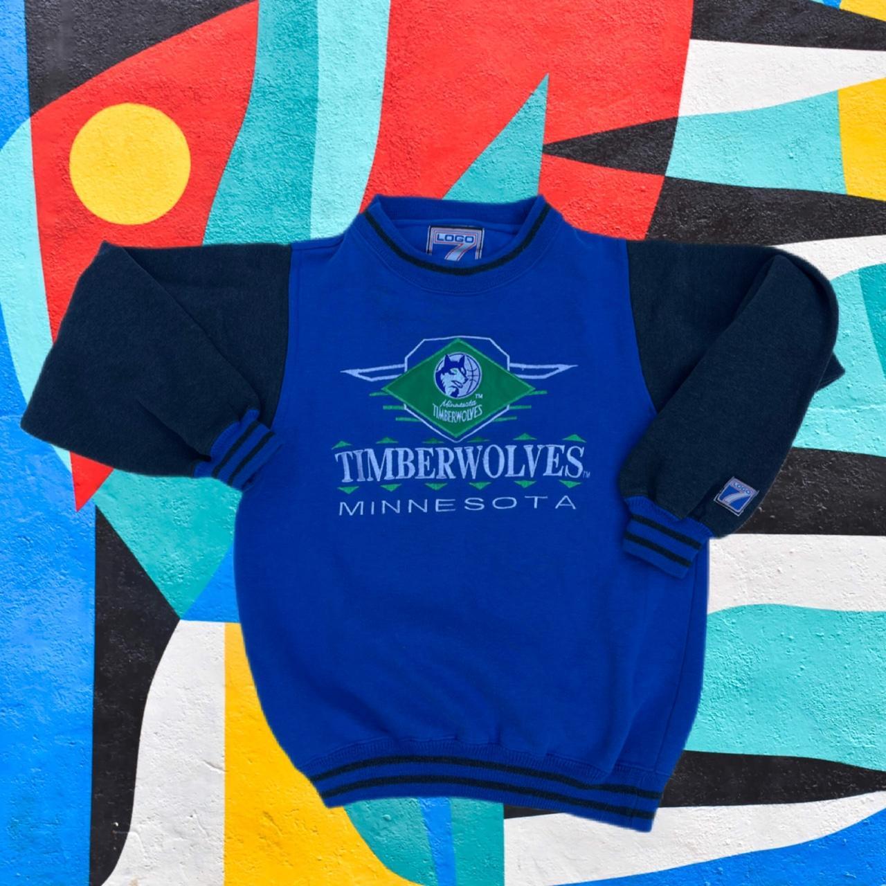 Vintage Youth Minnesota Timberwolves Logo 7... - Depop