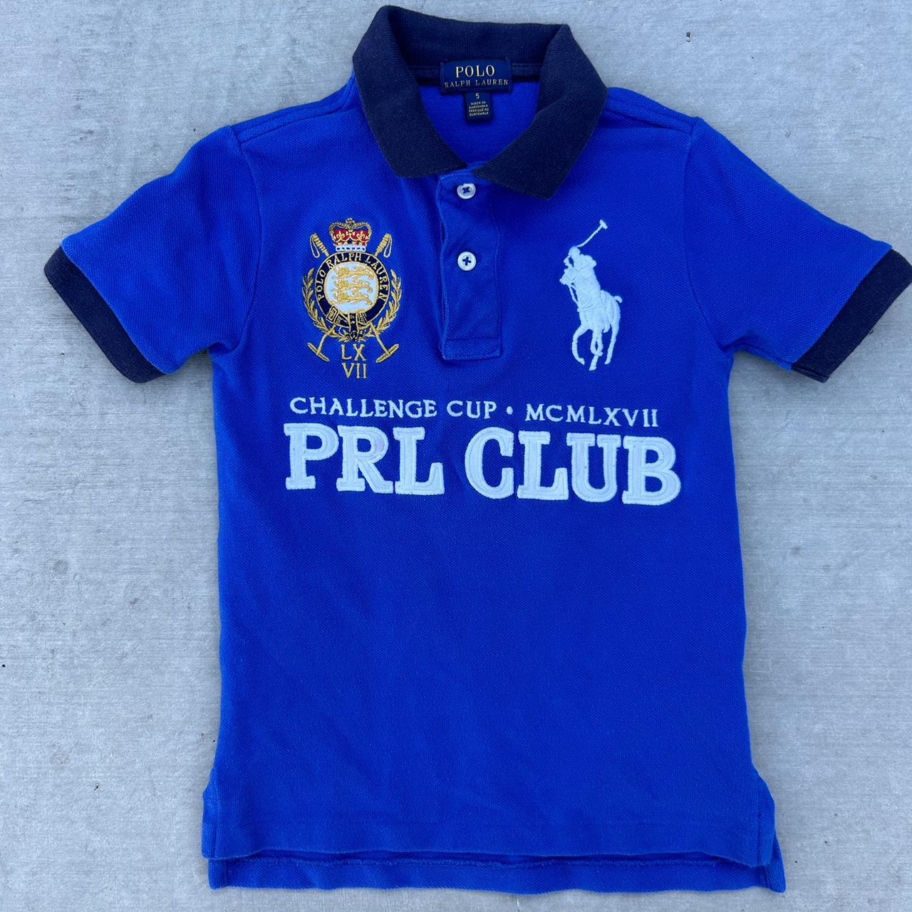 Kids: Ralph Lauren Polo “PRL CLUB” Size: 5 Flaw: 1... - Depop