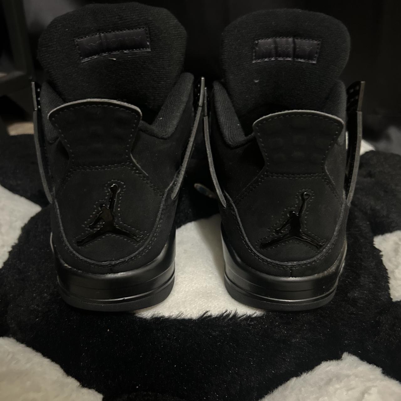 jordan 4s black cats size 7.5 no insoles no box - Depop