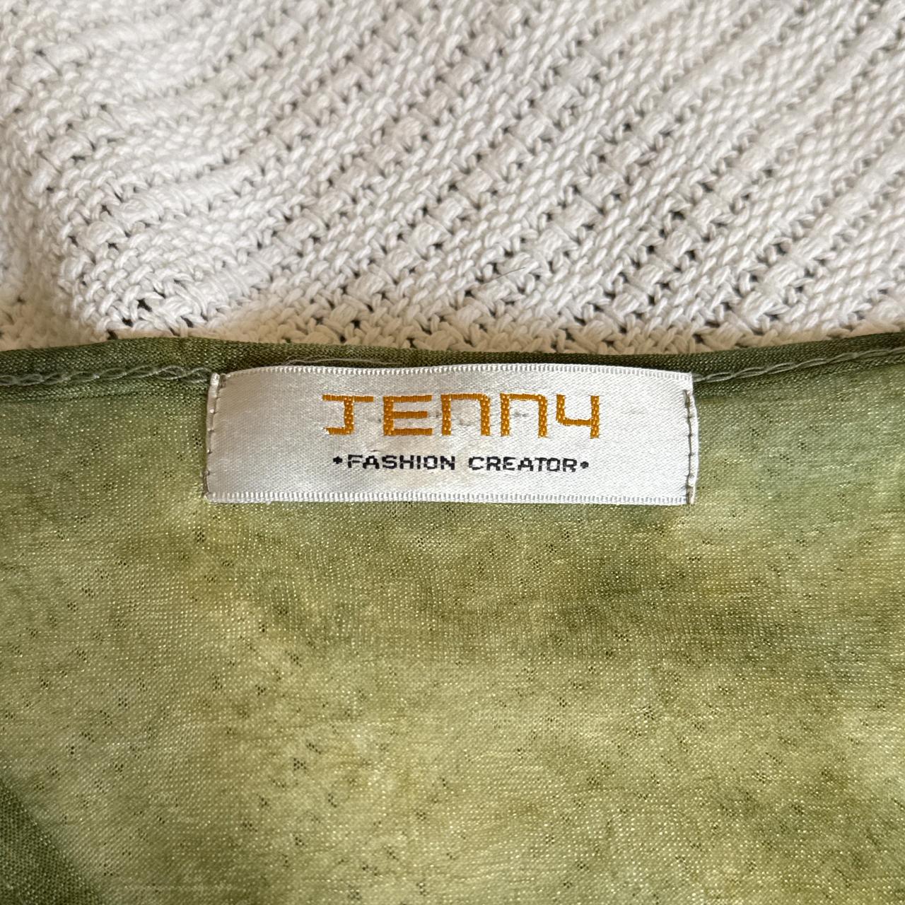 Green mesh top with rhinestones 🍃💚🧚 (Size... - Depop