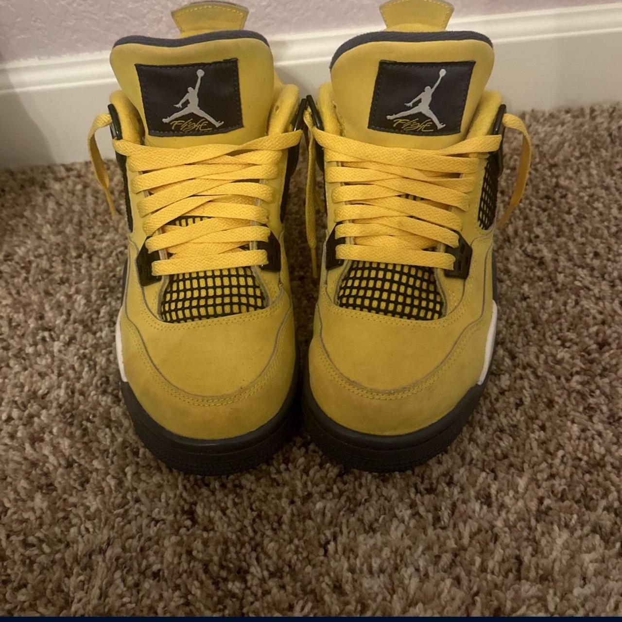 jordan lighting 4s authentic size: 5.5Y dm me... - Depop