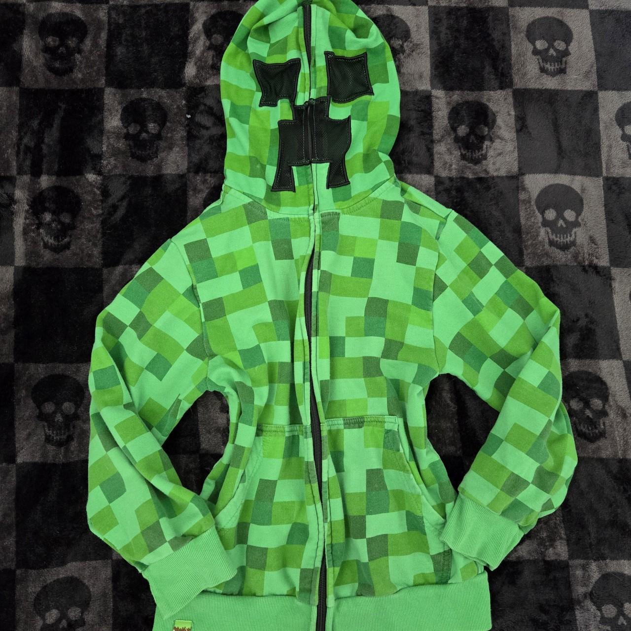 J!nx Minecraft Creeper Hoodie Zip Up official... | Depop