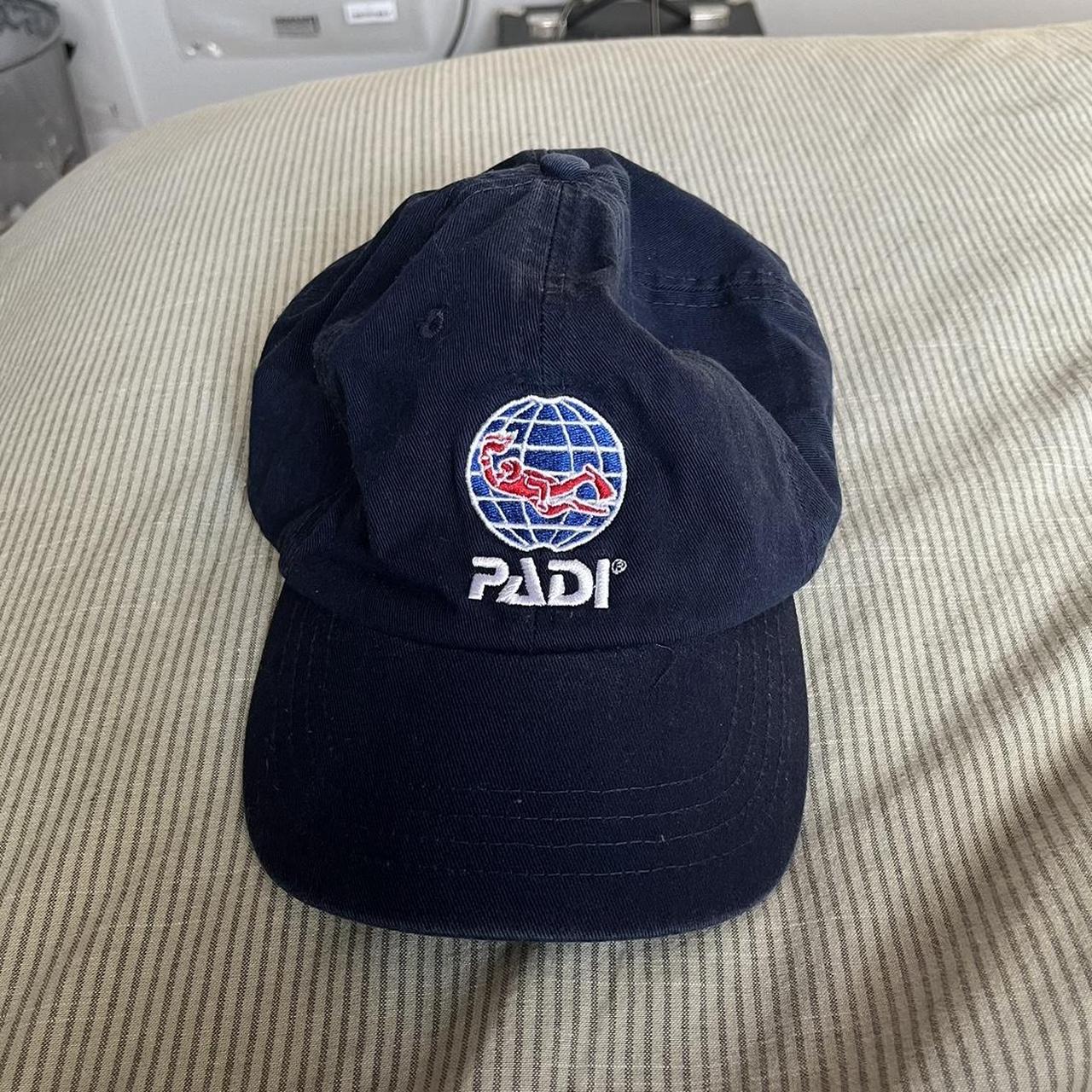 VINTAGE Padi high quality navy blue hat - Depop