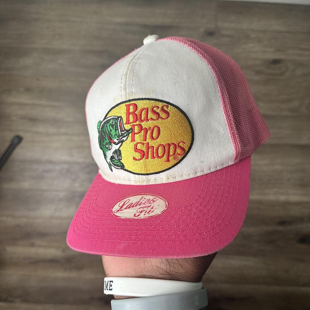 Pink Bass Pro Shop Hat SnapBack - Depop