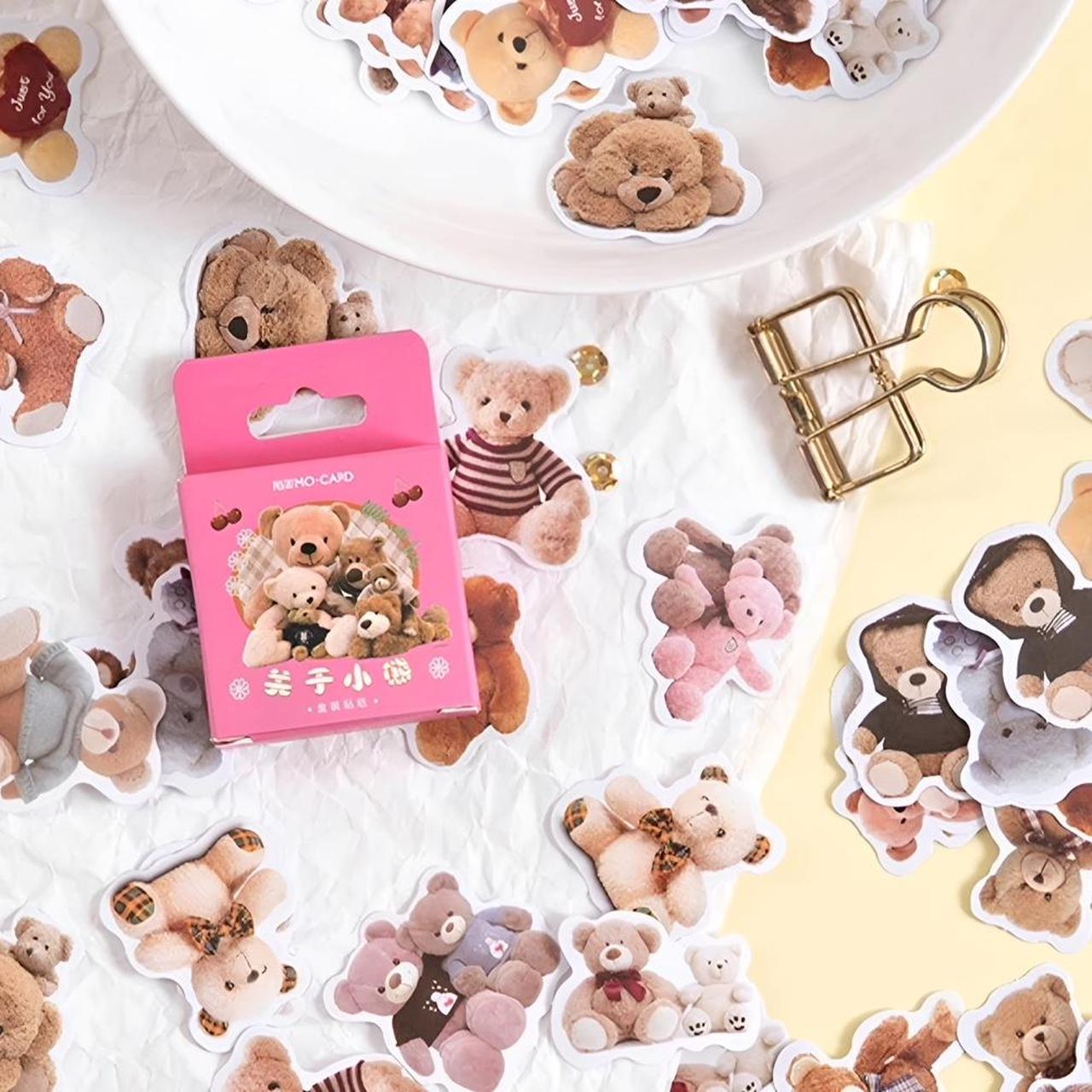 43pc teddy bear stickers! You get two of each. 🧸 - Depop
